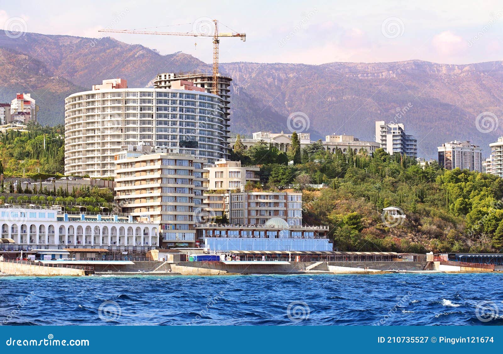 Construction on the Seaside Stock Image - Image of outdoor, beach ...