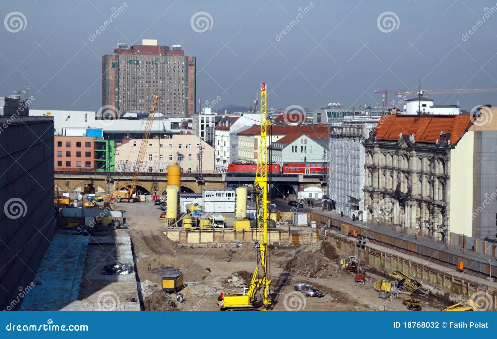 Construction In Berin, Germany. Stock Photo - Image of travel, germany ...