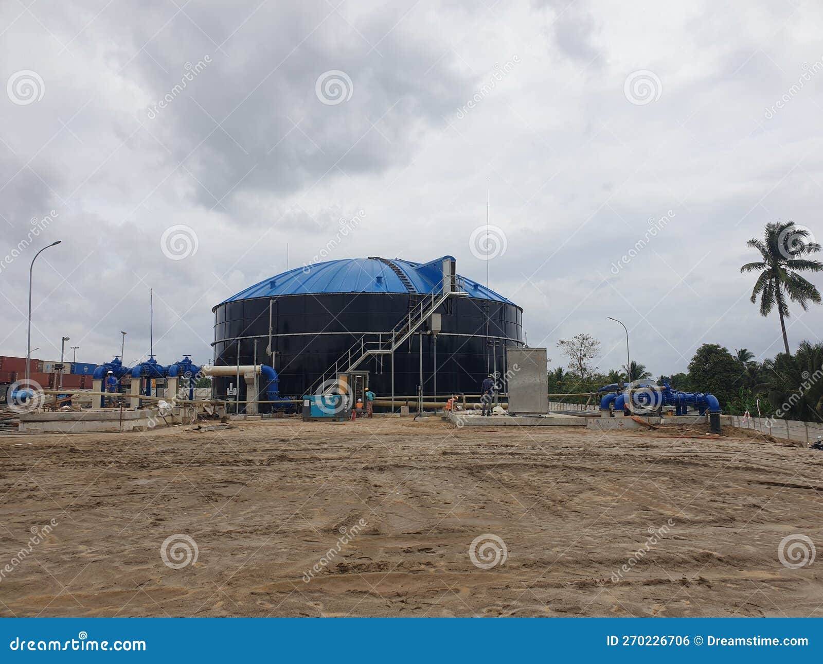 Construction of the Biological Trickling Filter Tank is almost Complete ...