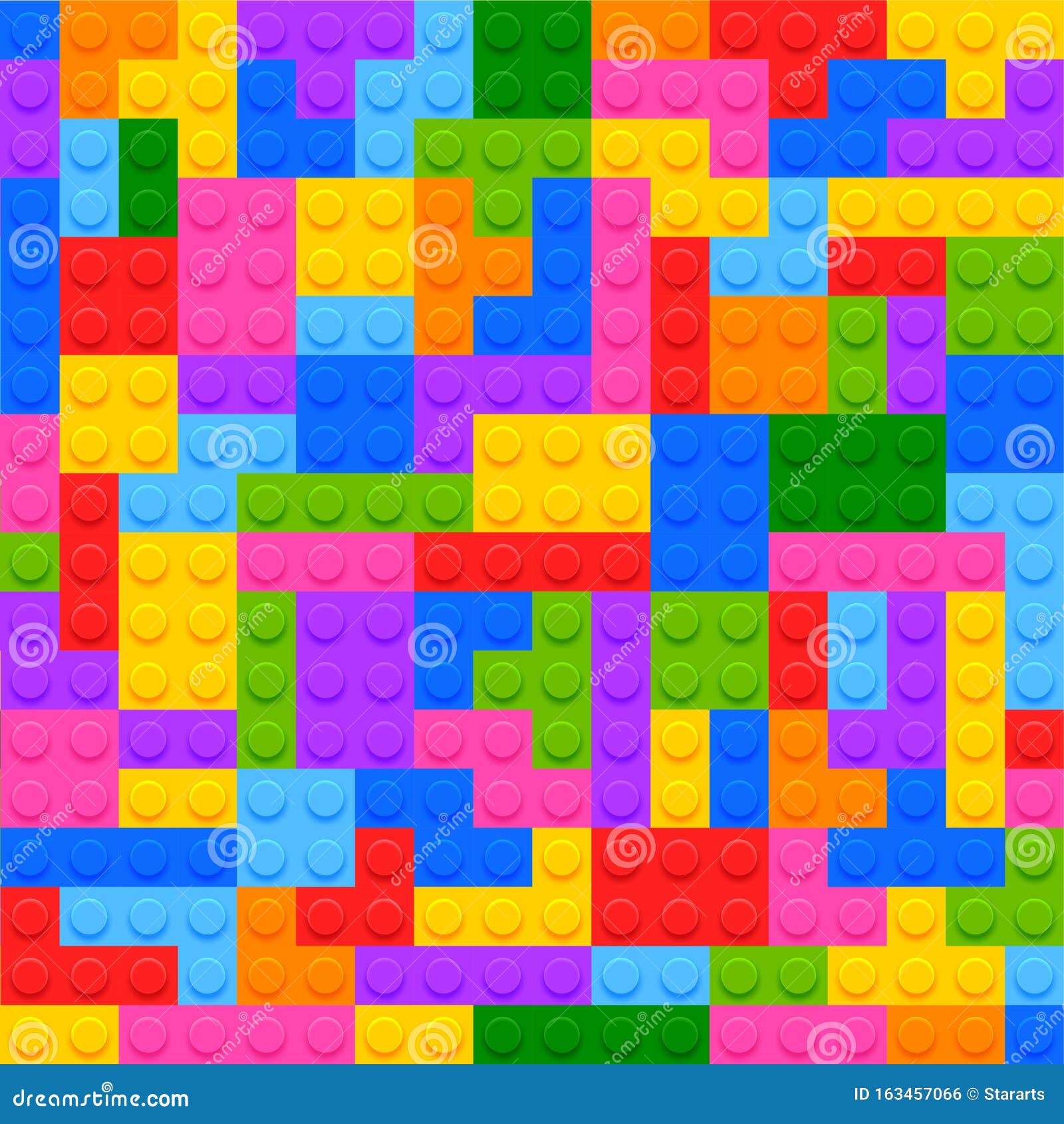 Construction Blocks Brick Game Background Design Vector Illustration ...