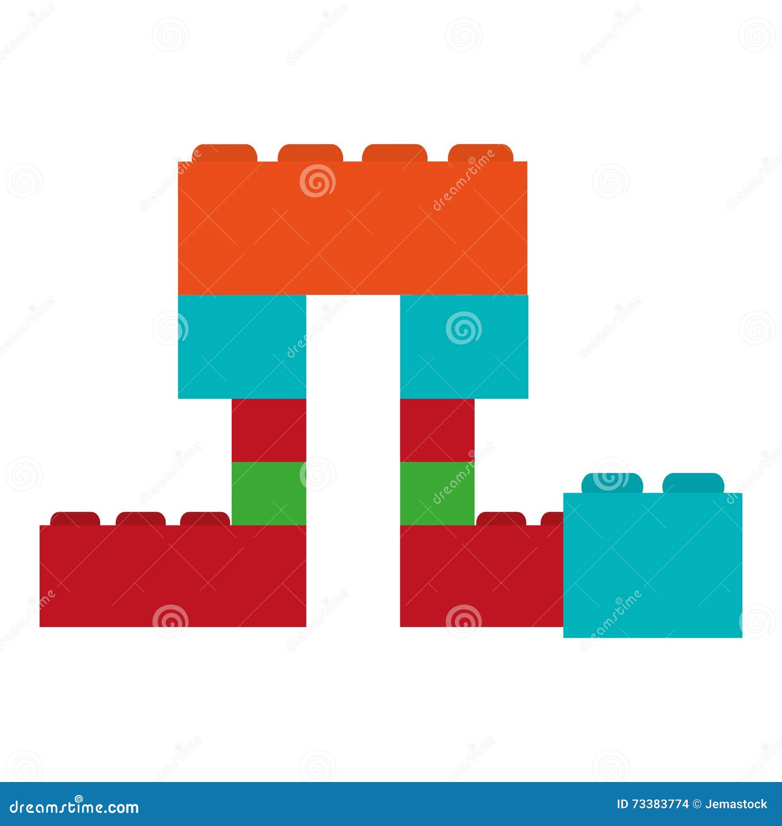 Construction blocks icon stock illustration. Illustration of block ...