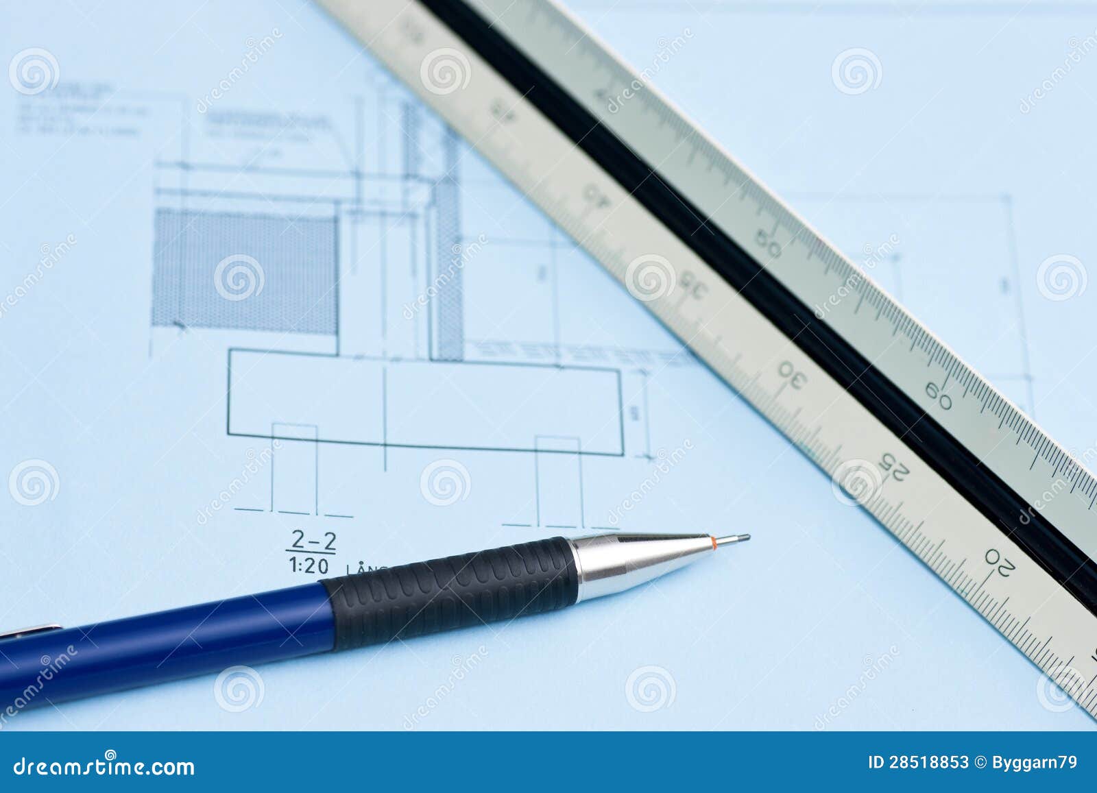 Construction blueprint stock image. Image of office, paper - 28518853