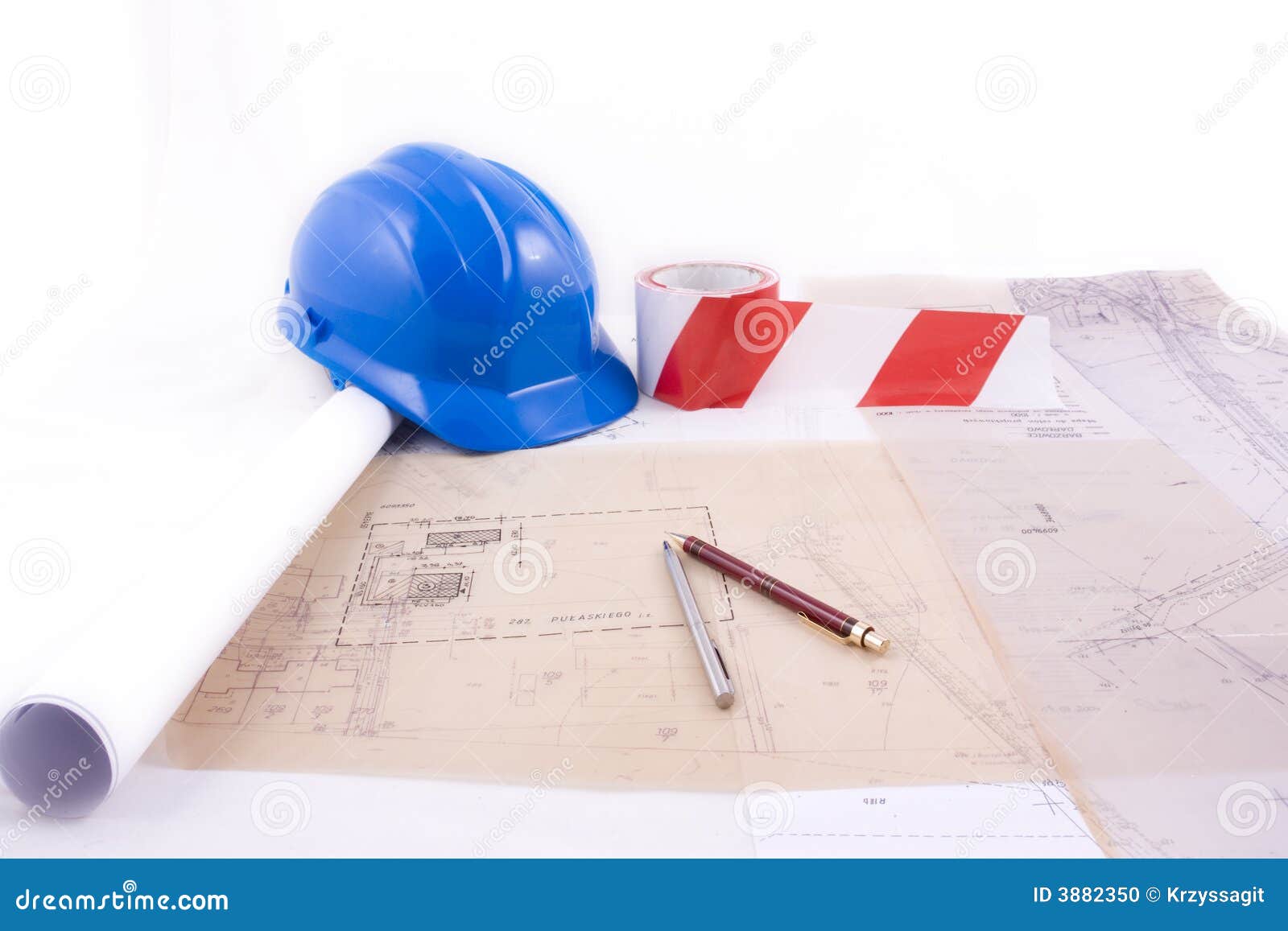 Construction Blueprint stock photo. Image of remodel, building - 3882350