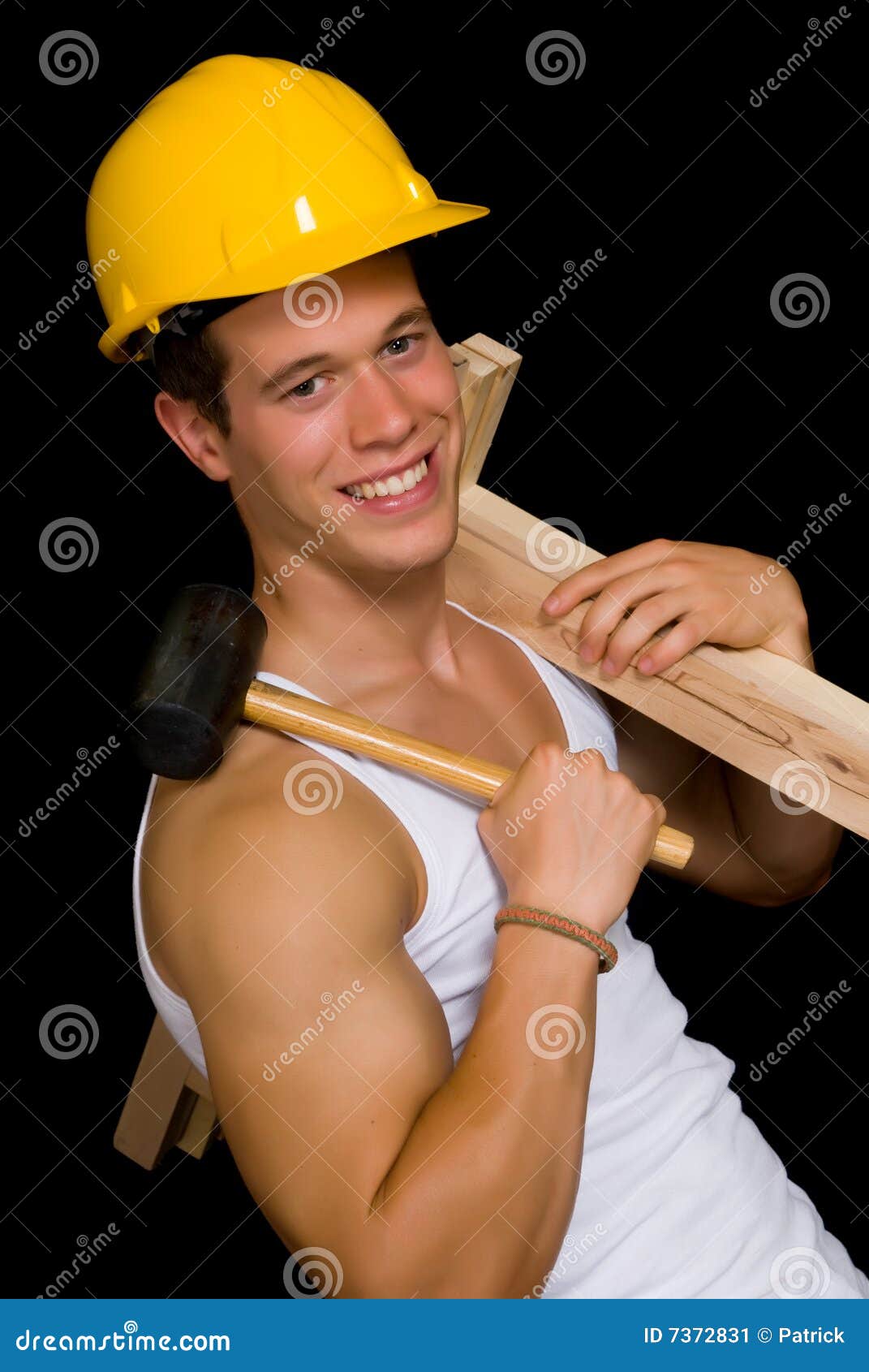 Construction Body Builder, stock image. Image of pose - 7372831