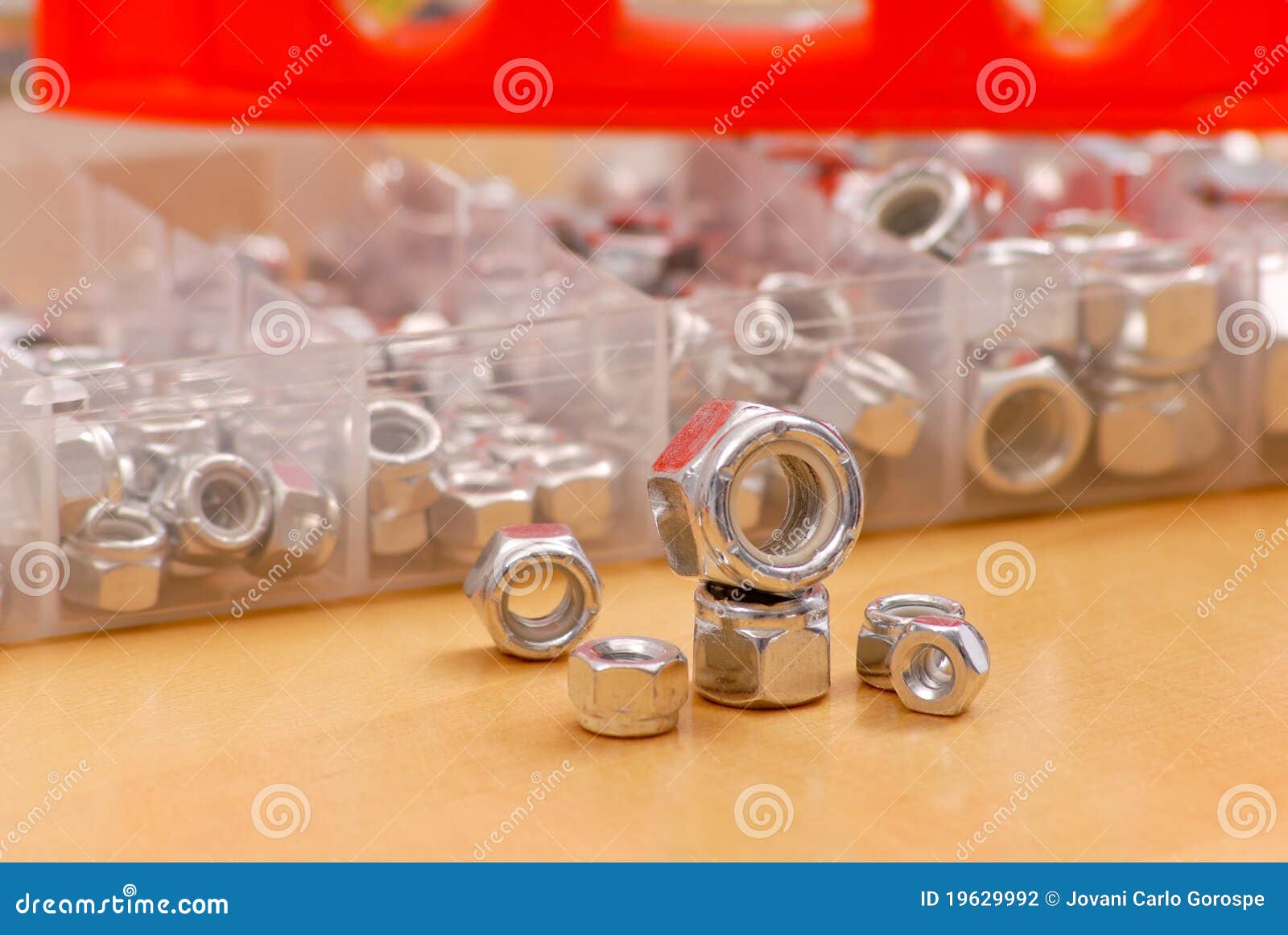 Construction Bolt Fastener Heads Stock Photo - Image of metal, mechanic ...
