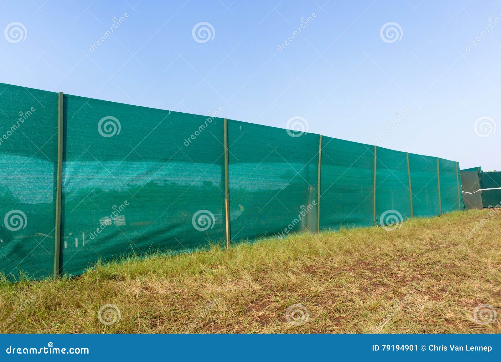 Construction Boundary Blinds Stock Image - Image of house, building ...