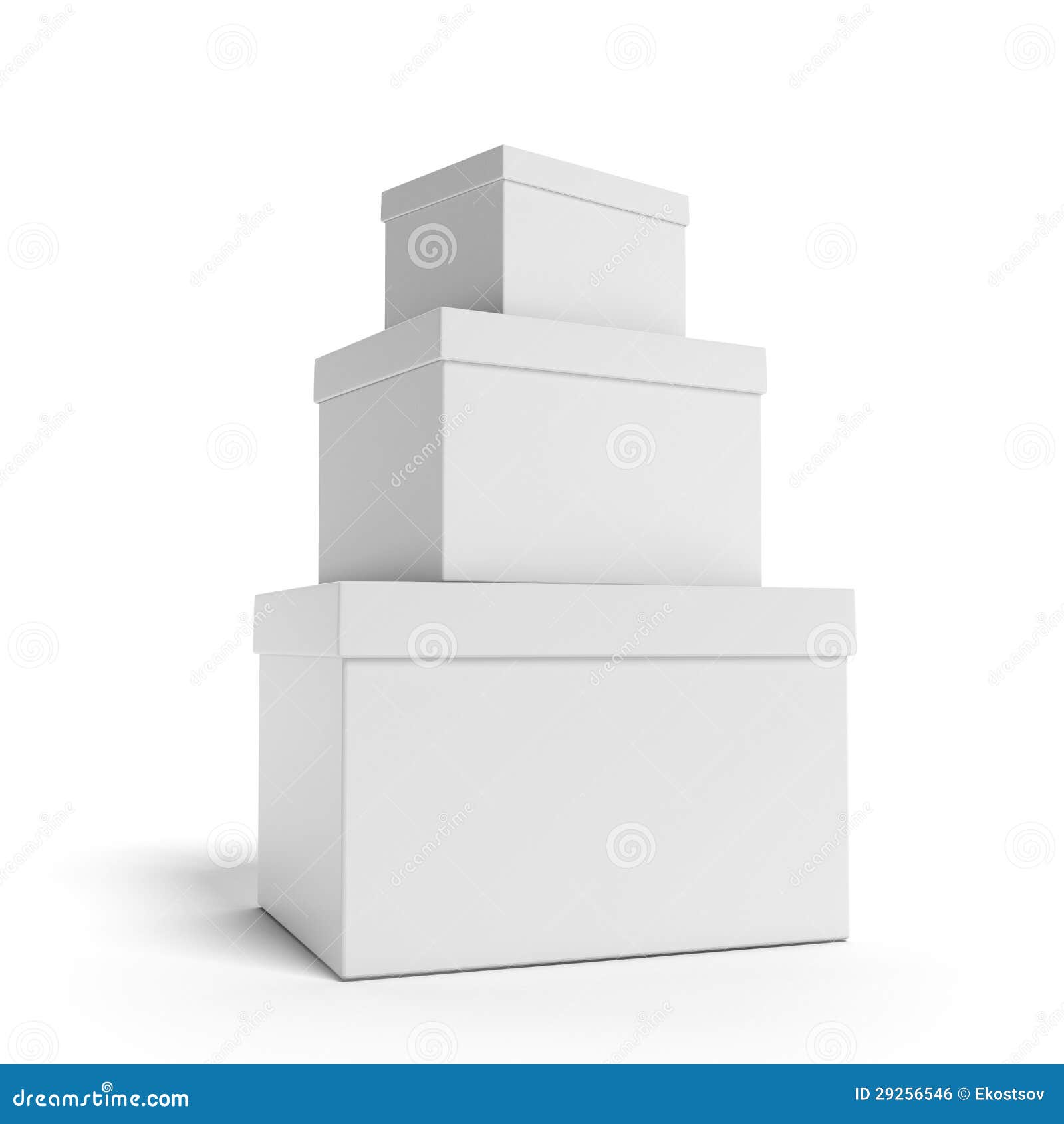 Construction from boxes stock illustration. Illustration of shadow ...