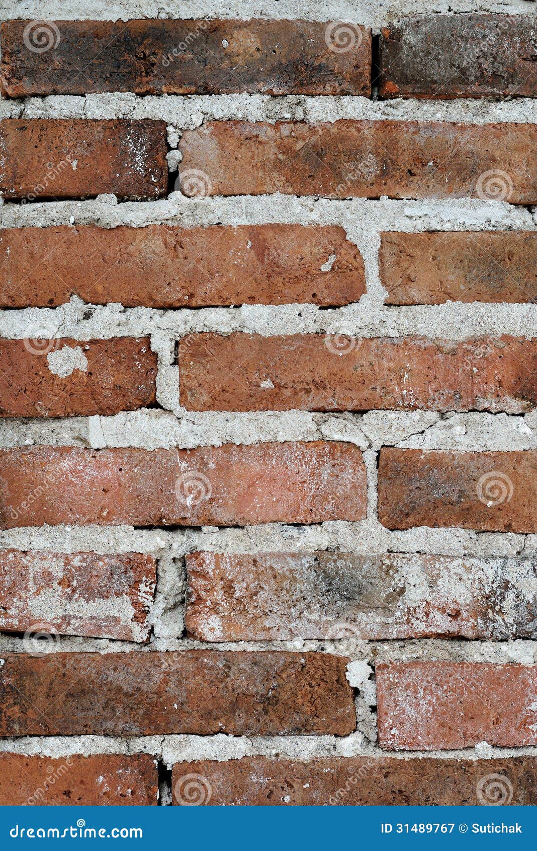 Construction of Brick Wall Background Stock Image - Image of background ...
