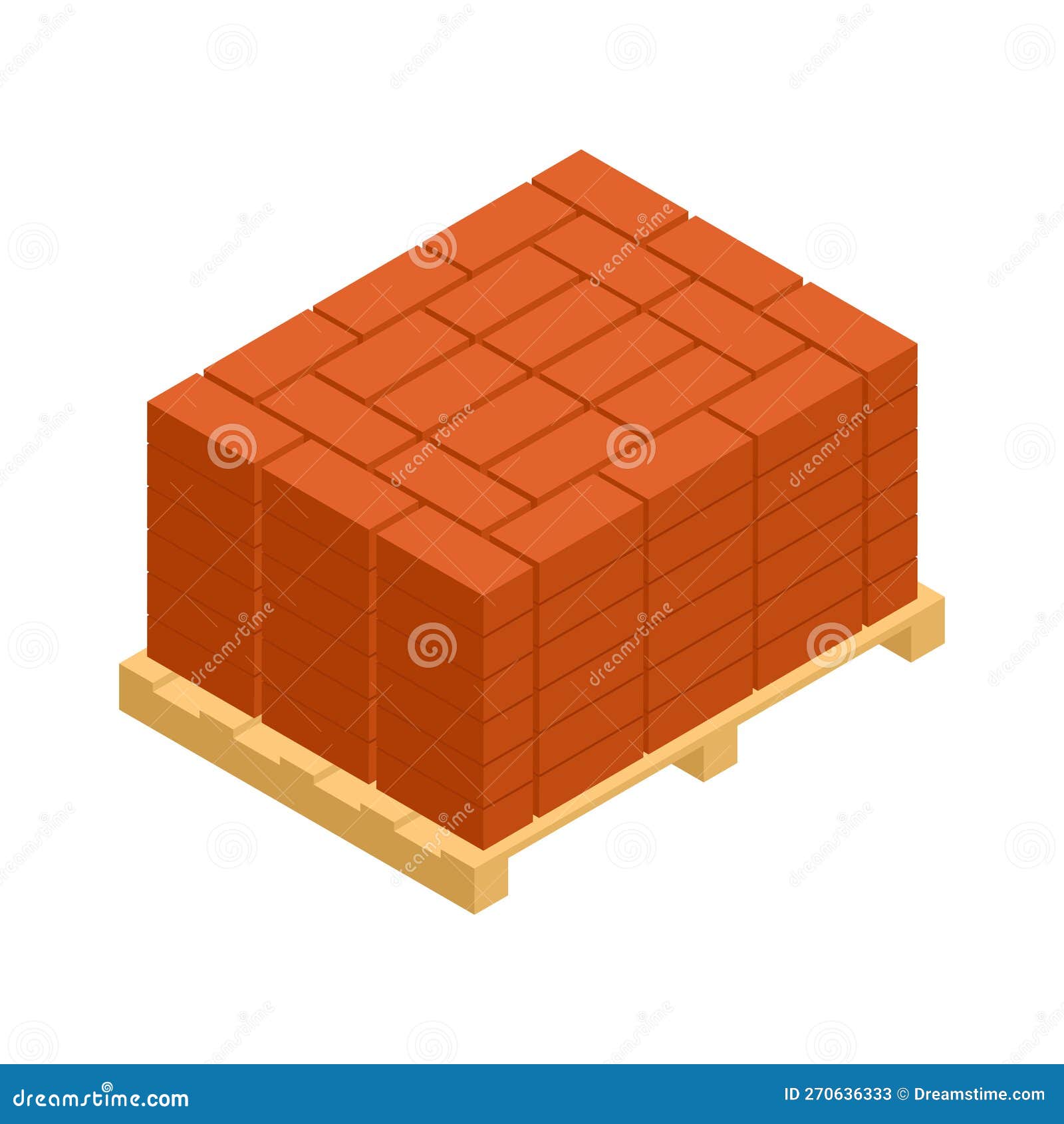 Construction Bricks Pallet Composition Royalty-Free Illustration ...