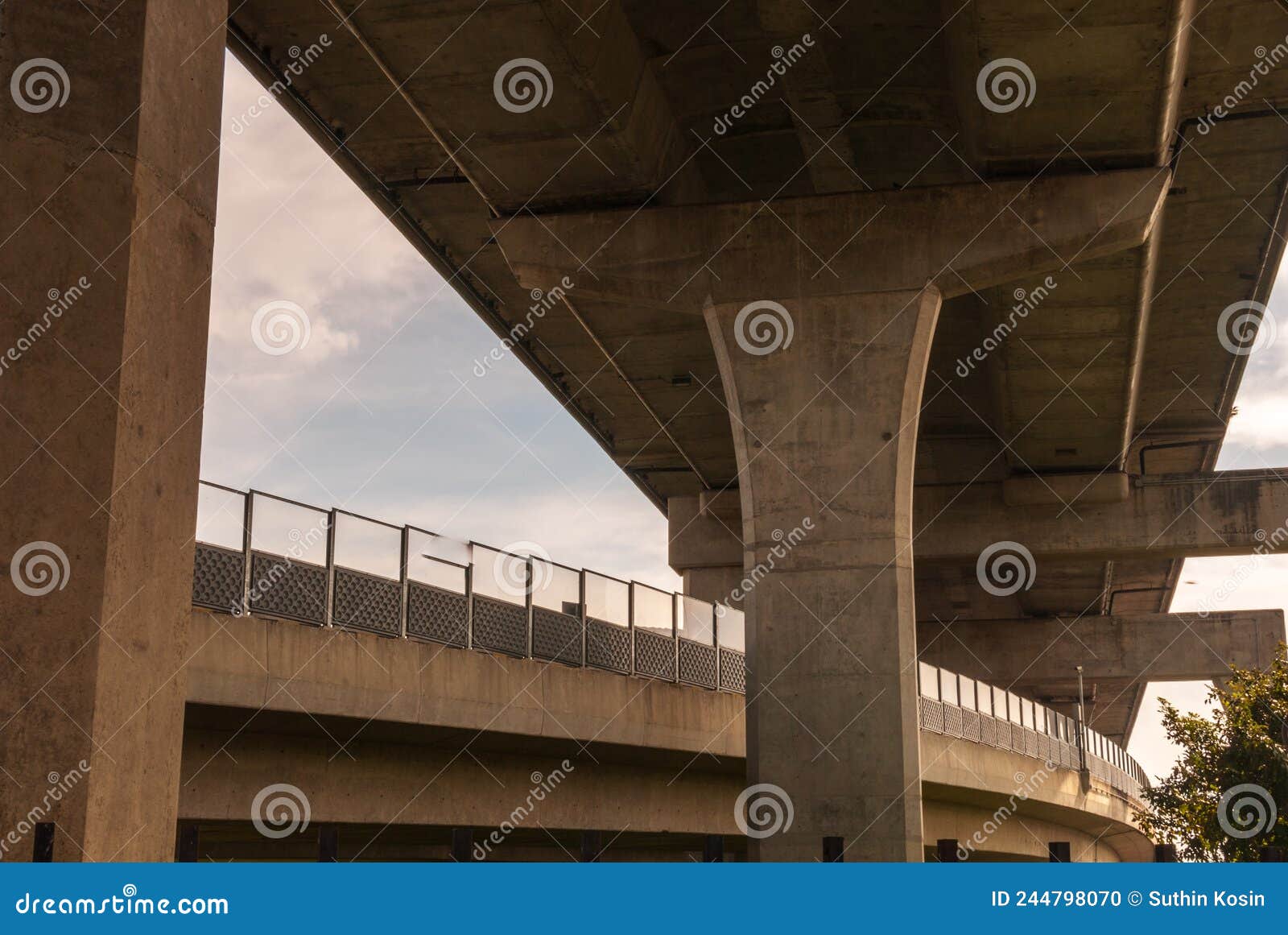 Construction of the bridge stock photo. Image of metal - 244798070