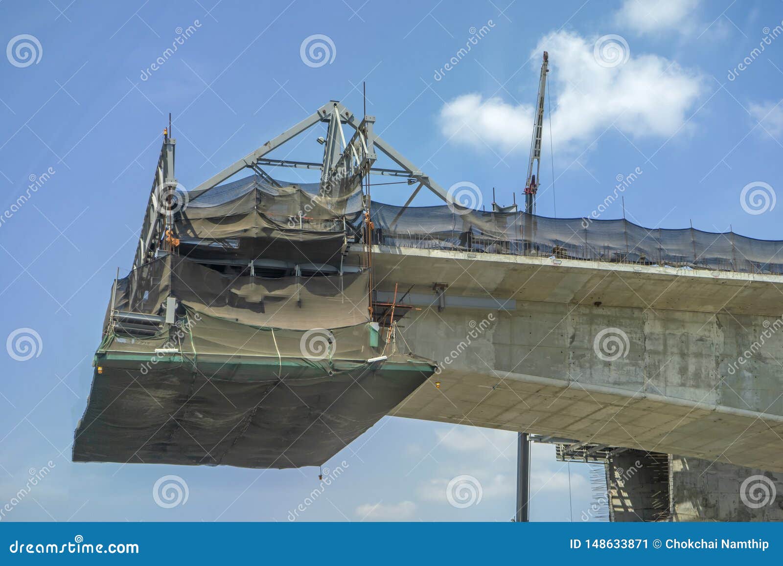 Construction Bridge or Expressway Equipment Site Structure Stock Image ...