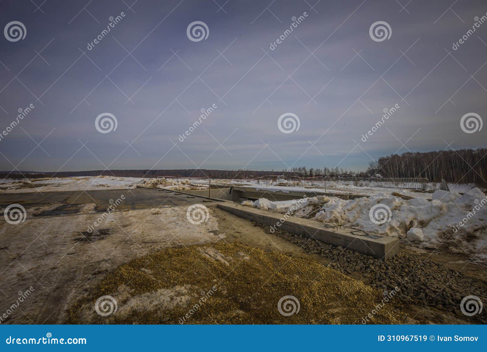 Construction of a Bridge on the M5 Motorway Stock Image - Image of ...