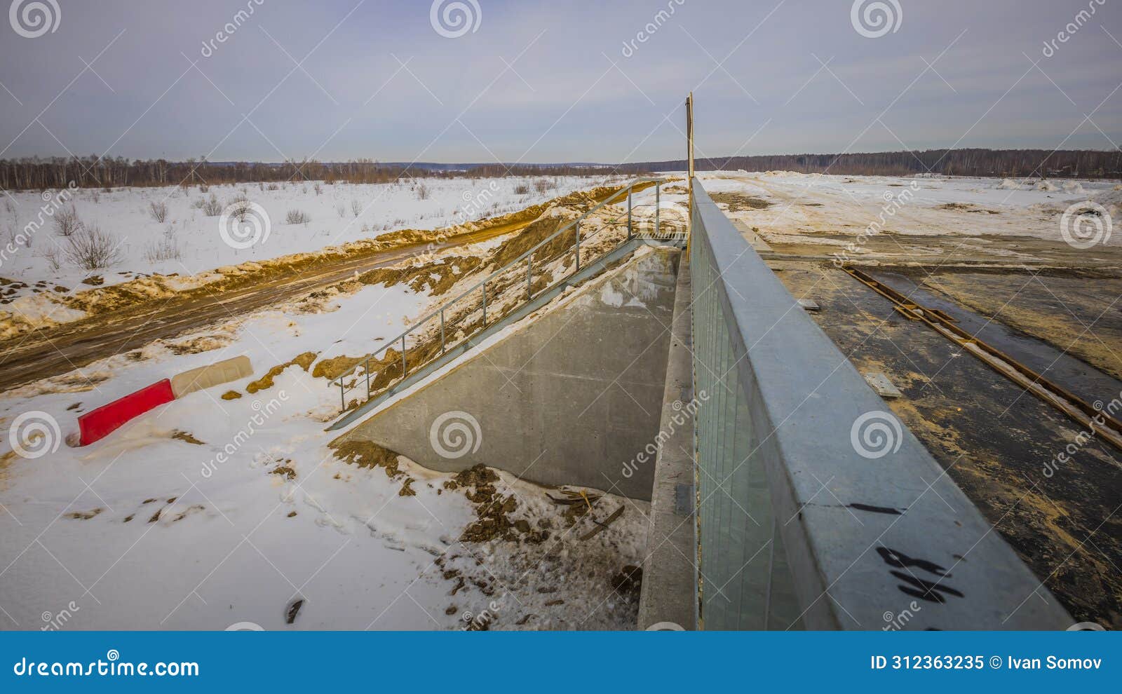 Construction of a Bridge on the M5 Motorway Stock Image - Image of ...