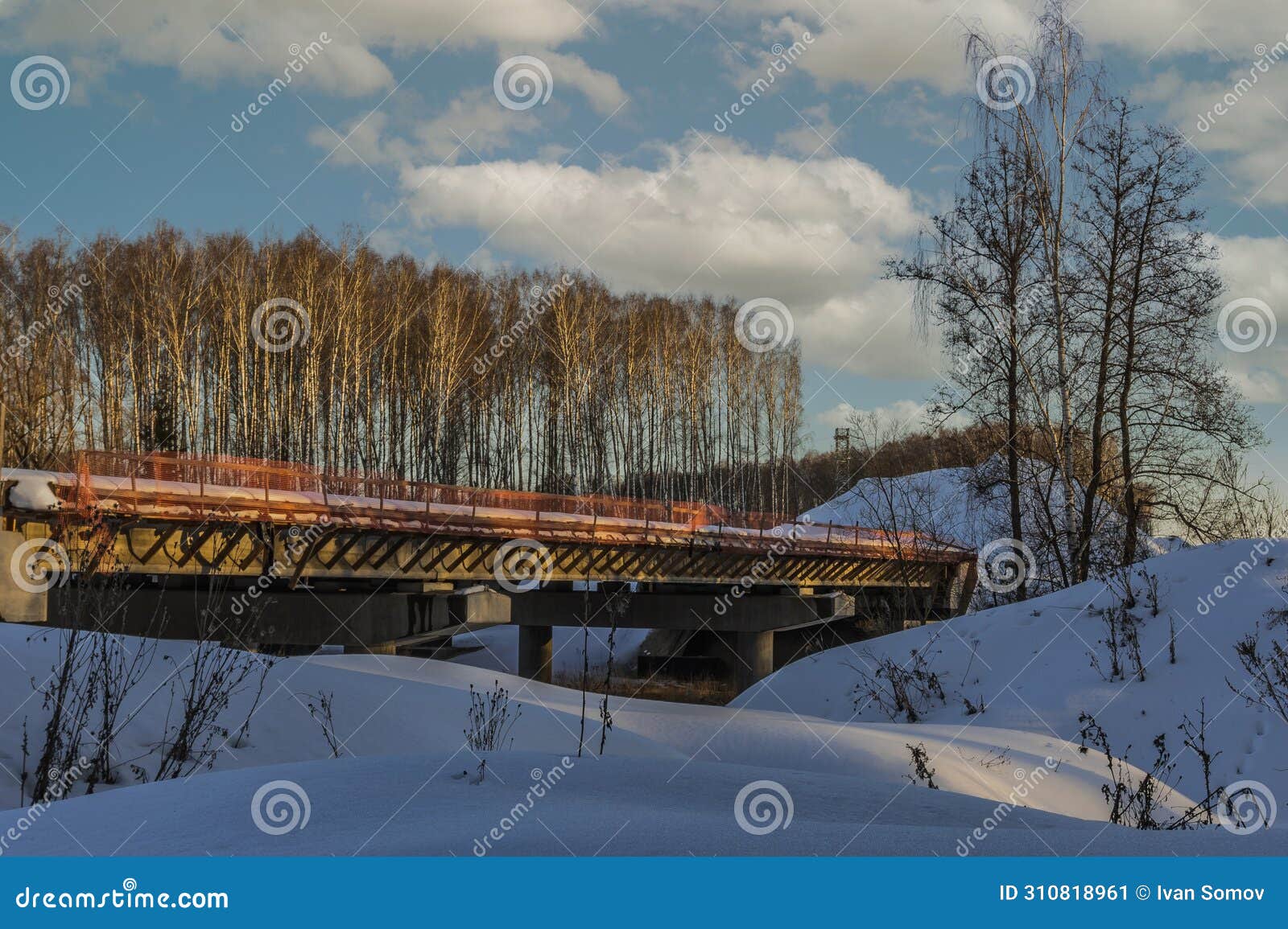 Construction of a Bridge on the M5 Motorway Stock Image - Image of ...