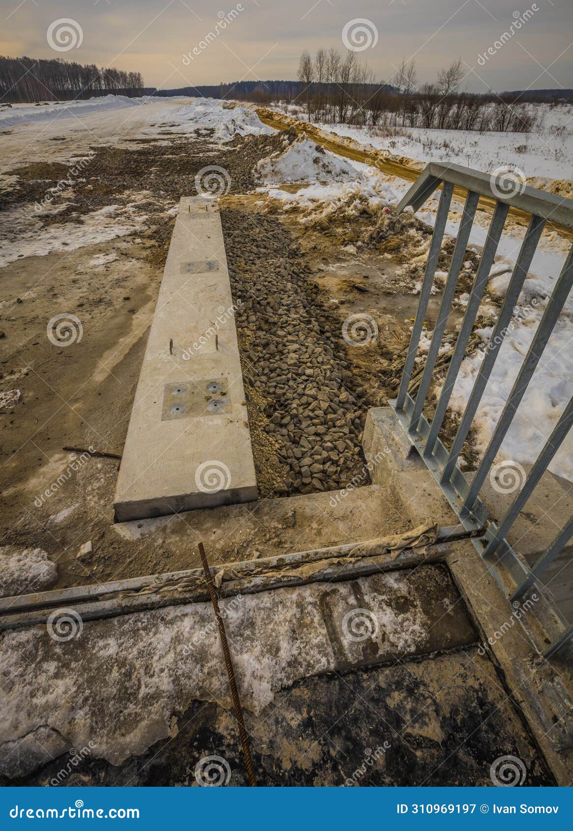Construction of a Bridge on the M5 Motorway Stock Image - Image of ...