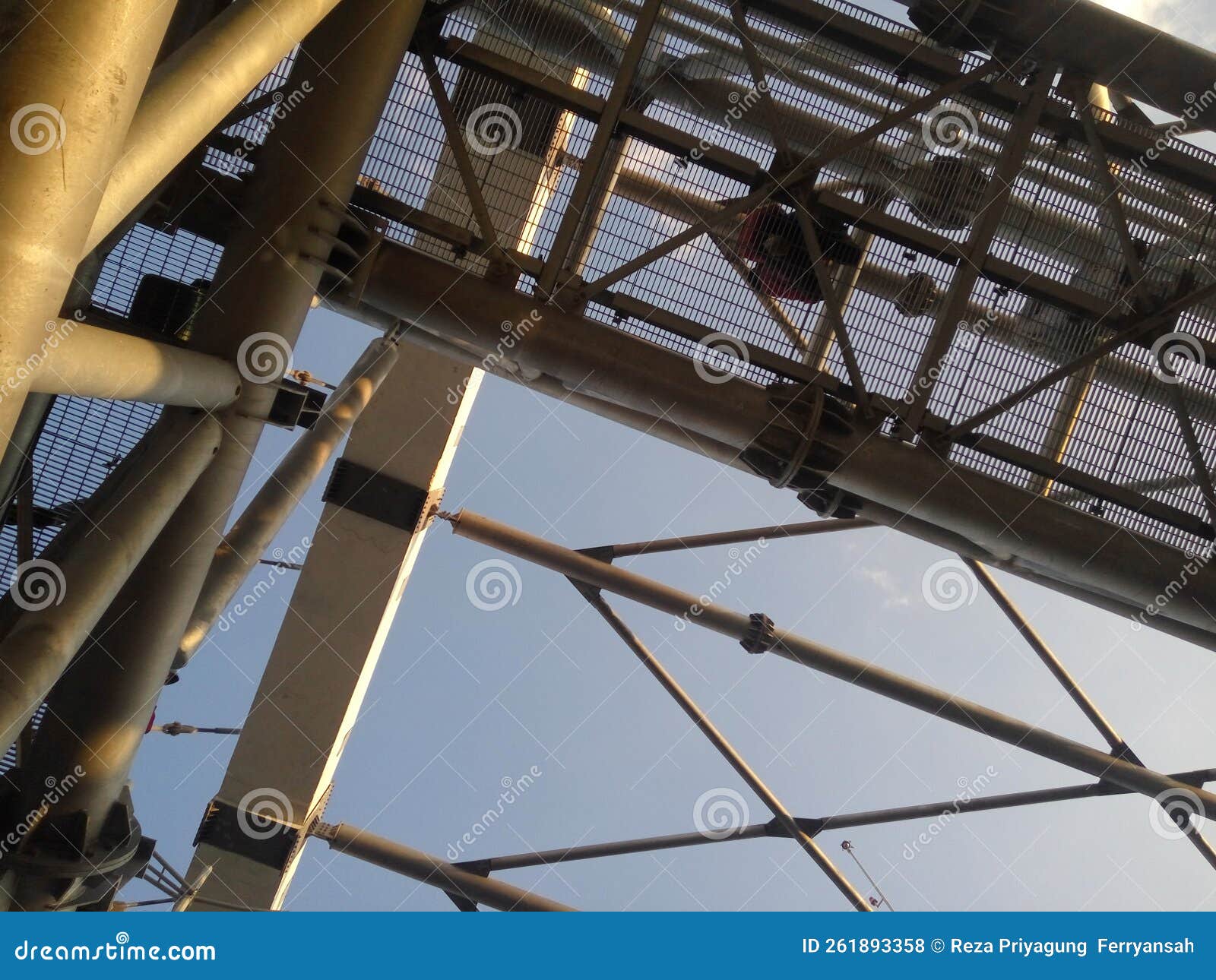 Construction Bridge with Steel Structure Stock Photo - Image of ...