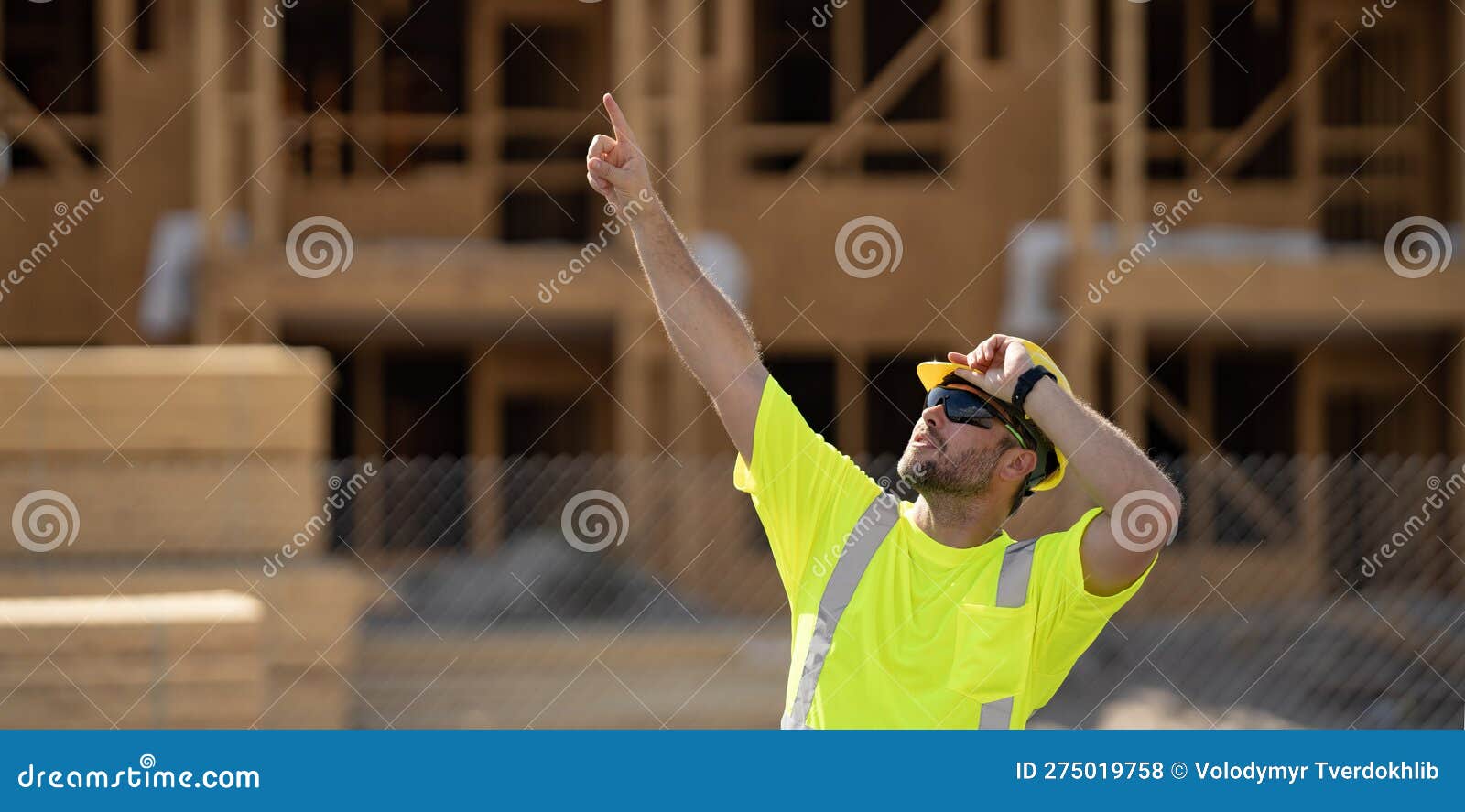 Construction Builder in Building Uniform on Buildings Construction ...
