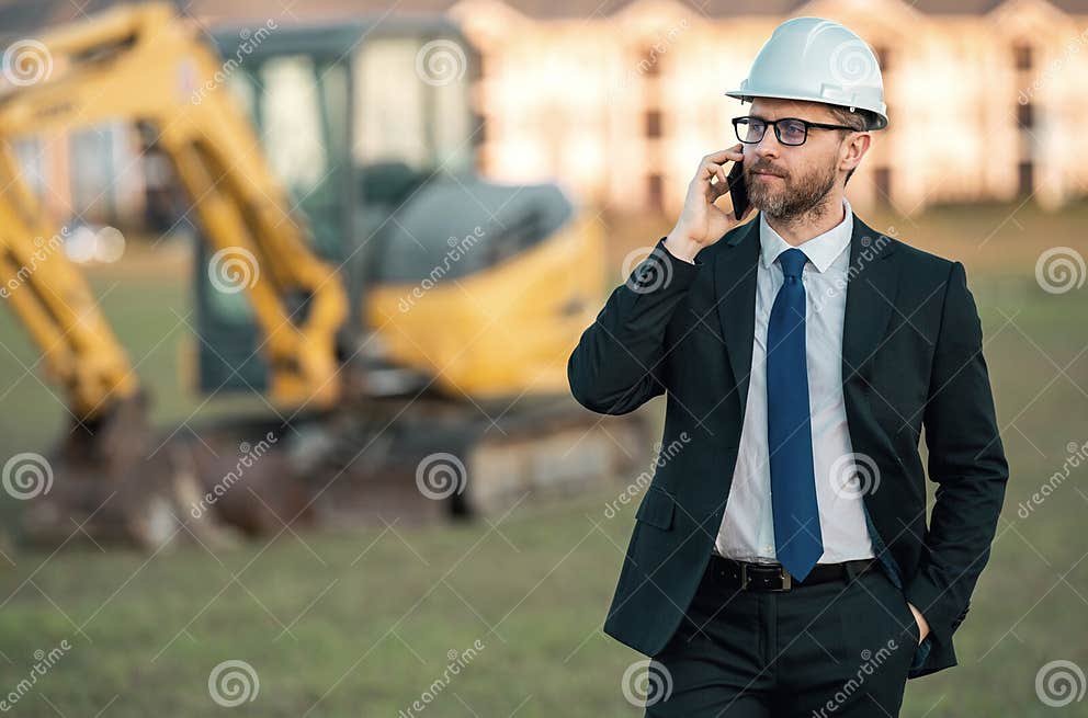 Construction Builder Manager or Supervisor at a Construction Site ...