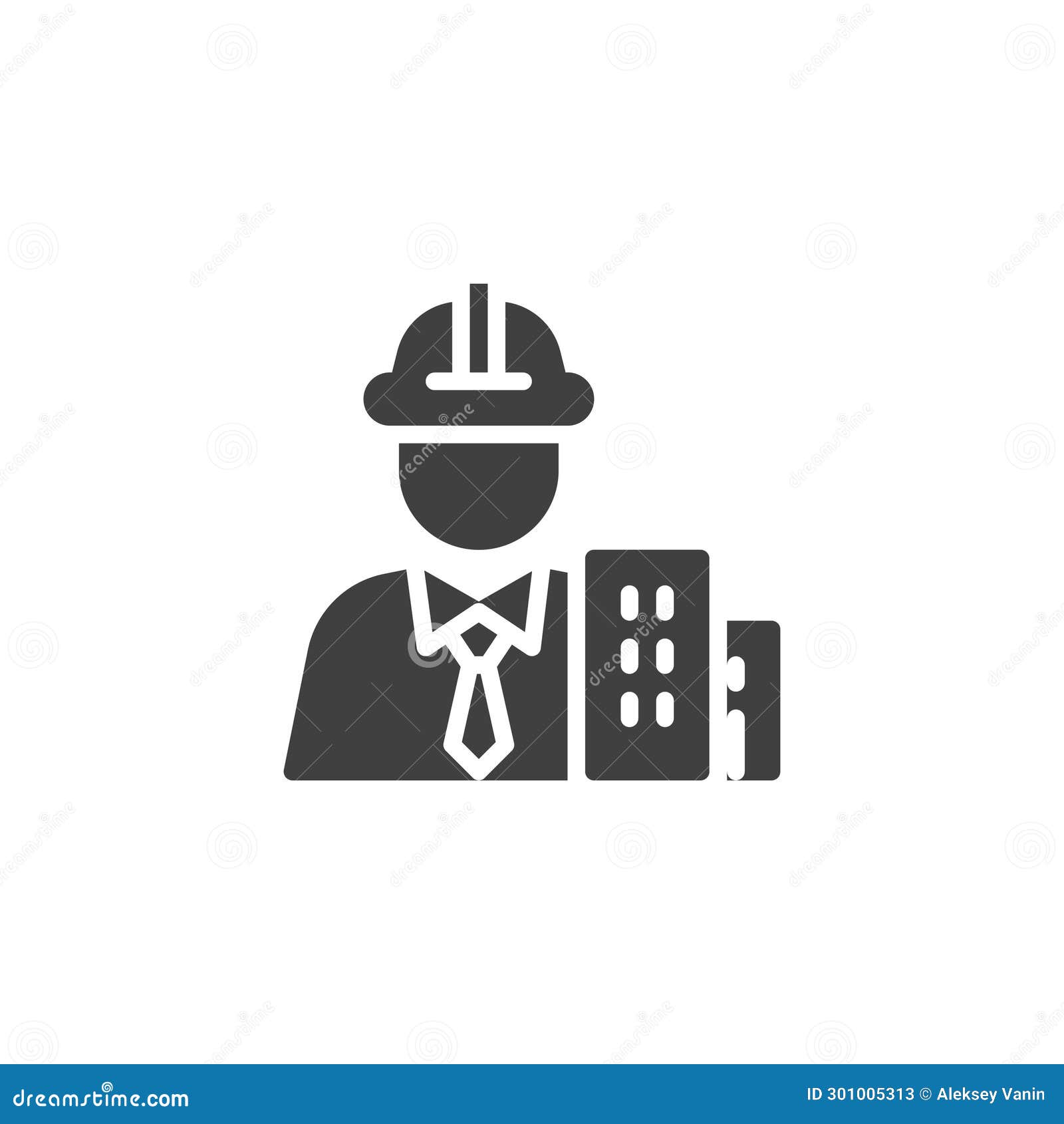 Construction Builder Vector Icon Stock Illustration - Illustration of ...