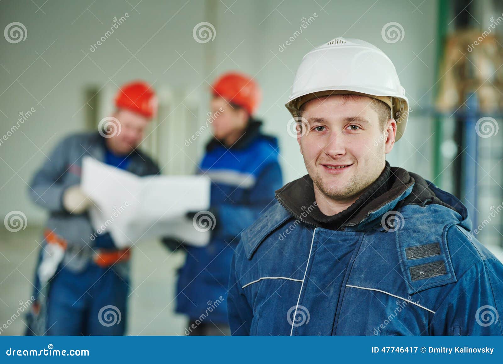 Construction Builder Worker at Site Stock Image - Image of occupation ...
