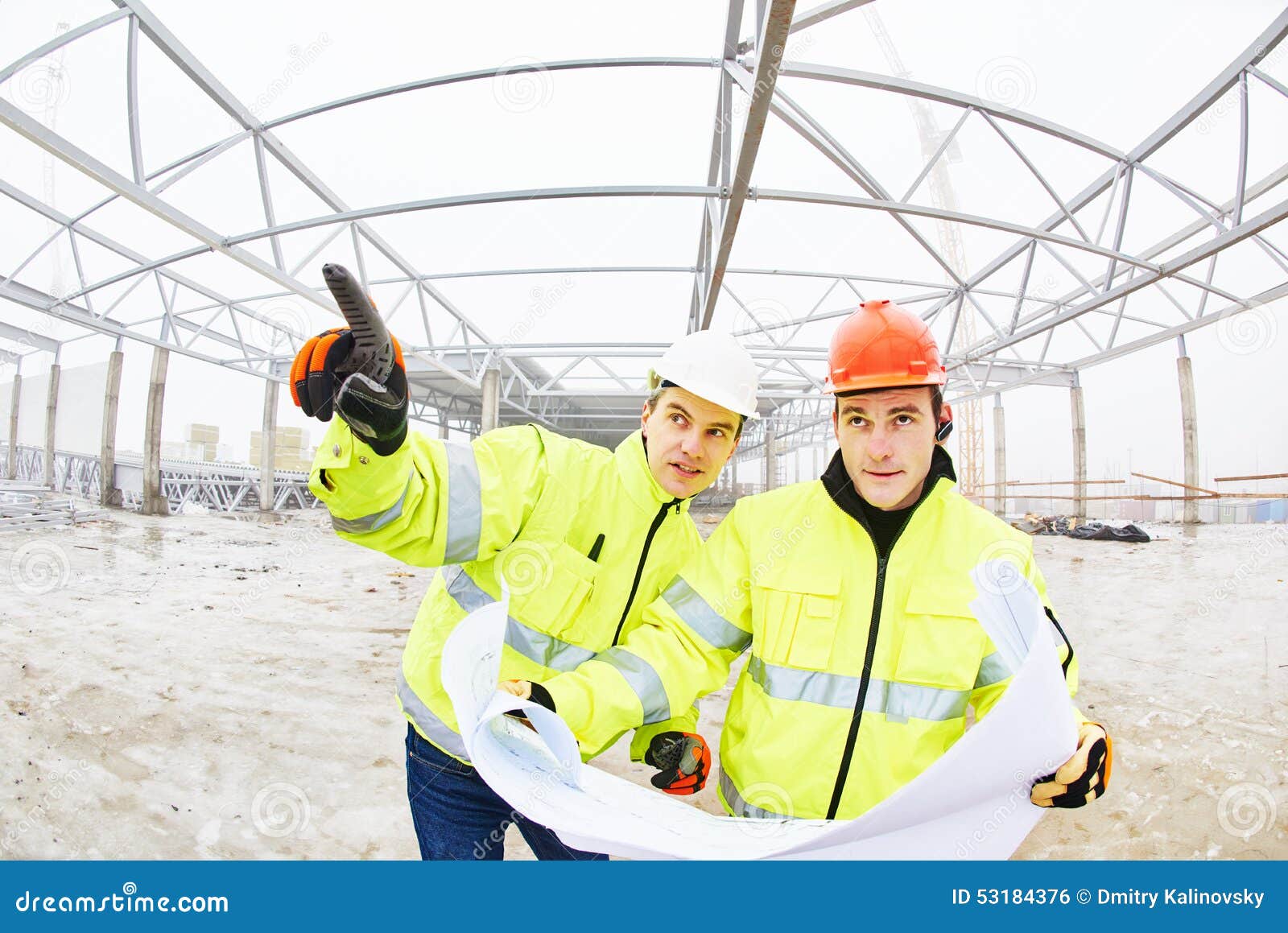 Construction Builder Workers Stock Photo - Image of person, industrial ...