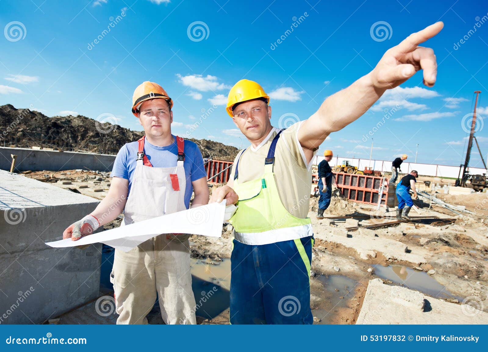 Construction Builder Workers Stock Photo - Image of labor, person: 53197832
