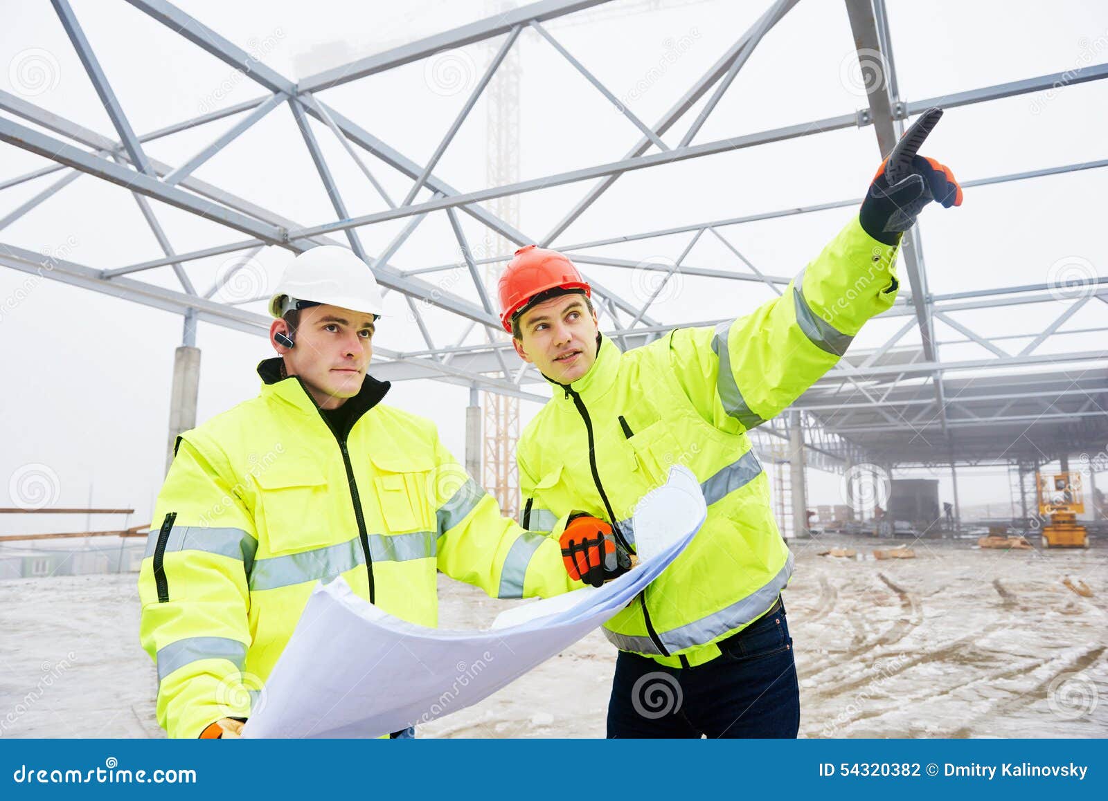 Construction Builder Workers Stock Photo - Image of manager, builder ...