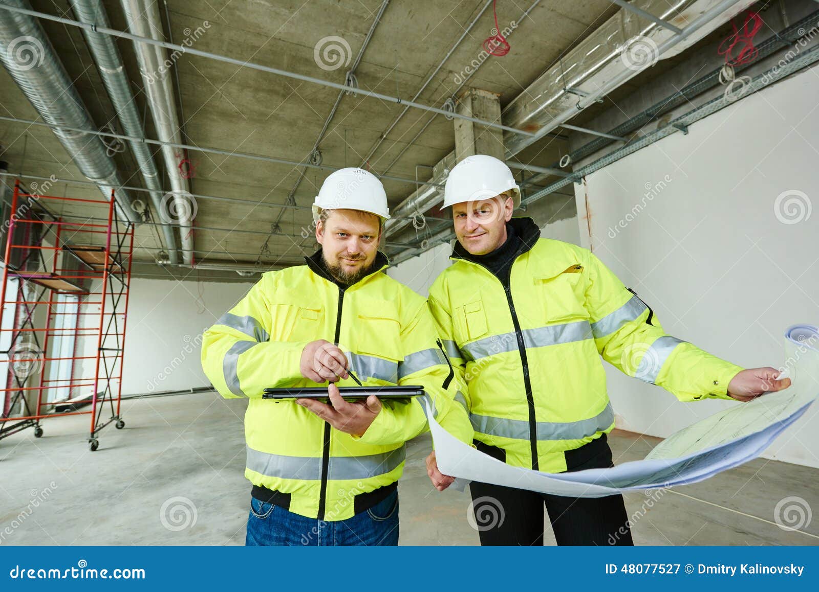 Construction Builder Workers Stock Image - Image of hardhat, people ...
