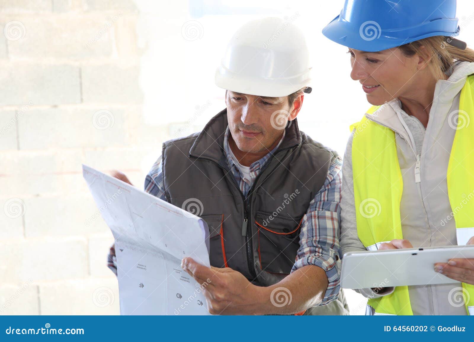 Construction Builders Working on Site Stock Photo - Image of building ...