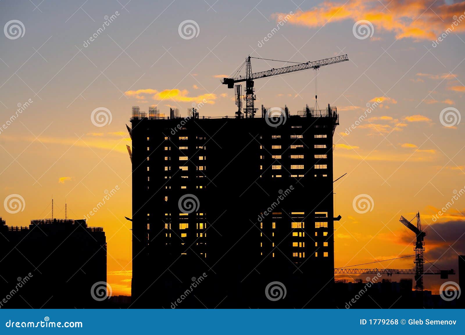 Construction of a building stock photo. Image of builds - 1779268