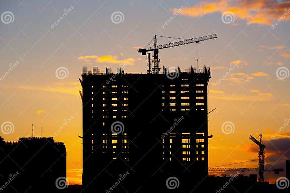 Construction of a building stock photo. Image of builds - 1779268