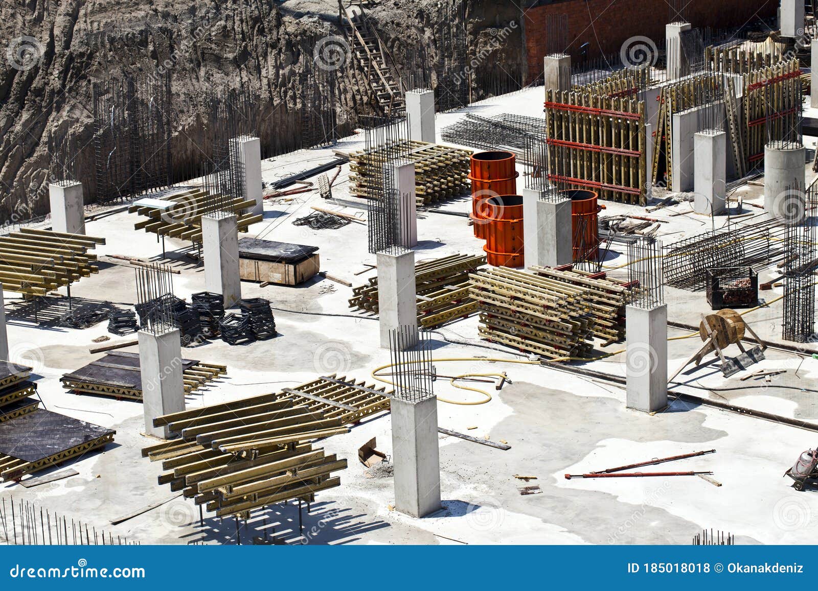 Construction Building Area Industrial Concept Stock Photo - Image of ...