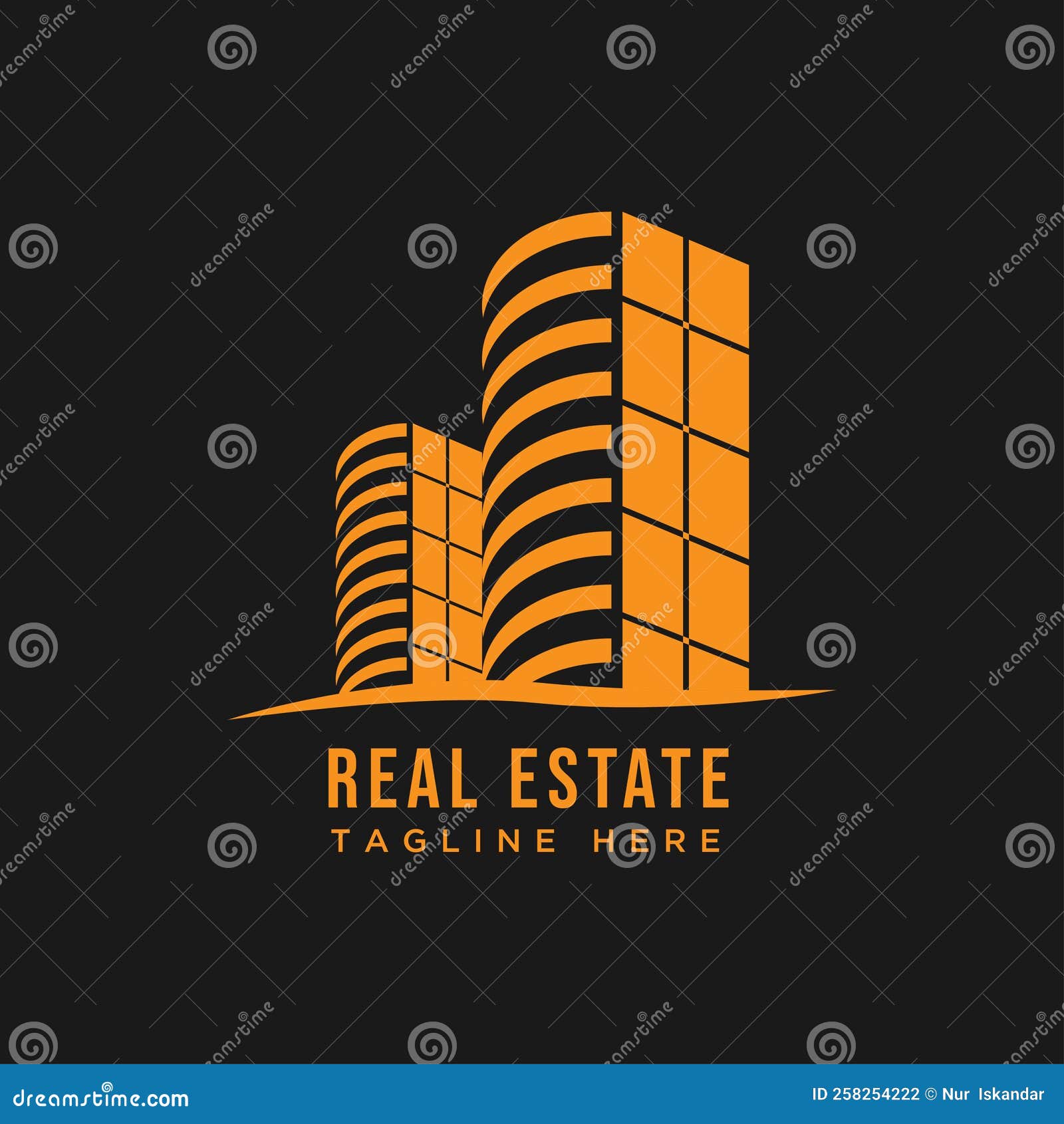 Construction Building, Real Estate, Logo Design Template Stock ...