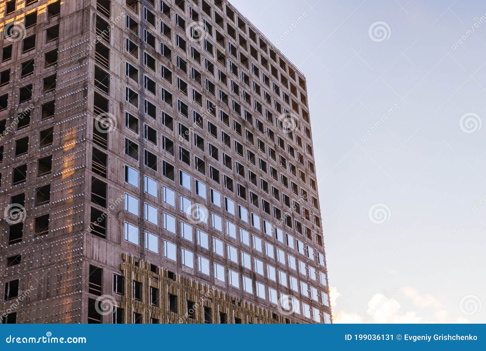 Construction Building in the Style of Modern Architecture High-tech ...