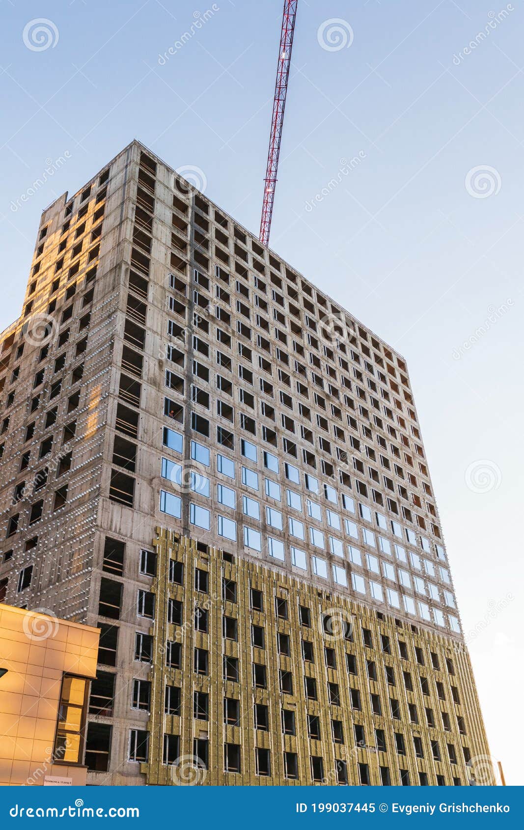 Construction Building in the Style of Modern Architecture High-tech ...