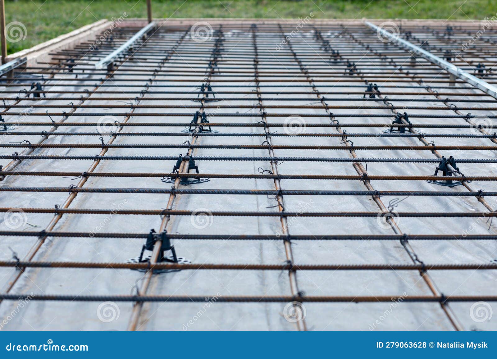 Construction is a Bunch of Reinforcement Standing Stock Photo - Image ...