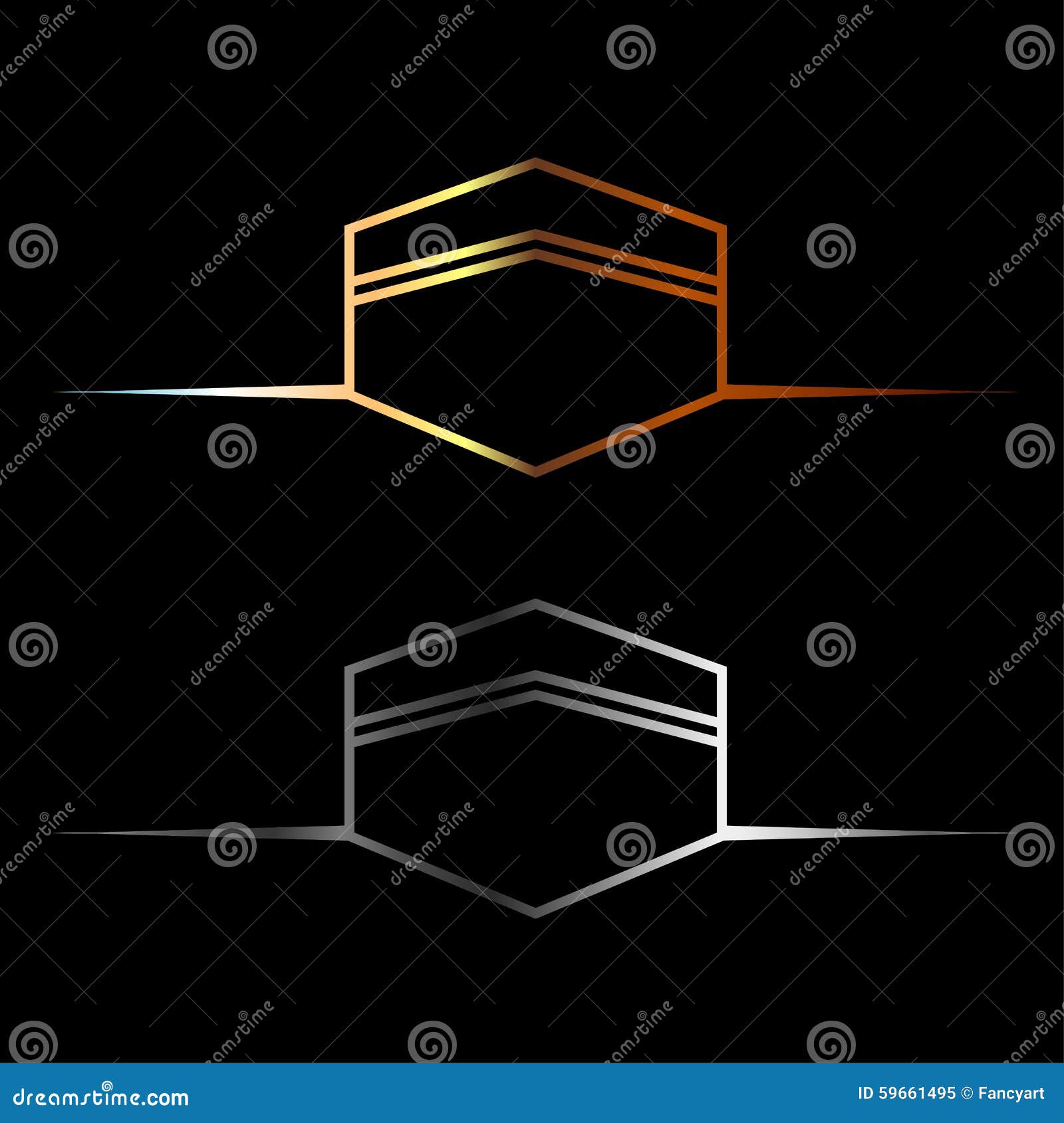Construction Business Logos in Metallic Colors Stock Vector ...