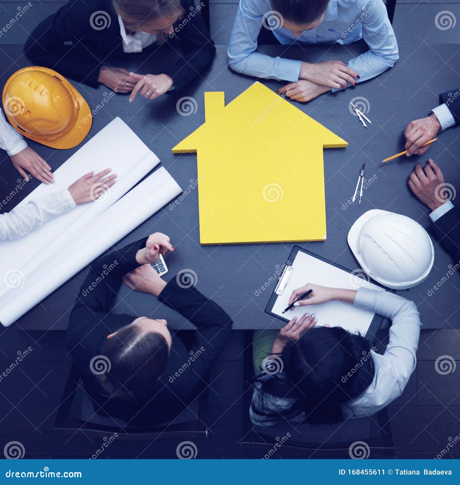 Construction Business Meeting 库存图片 - 图片 包括有 房子, 建筑师: 168455611