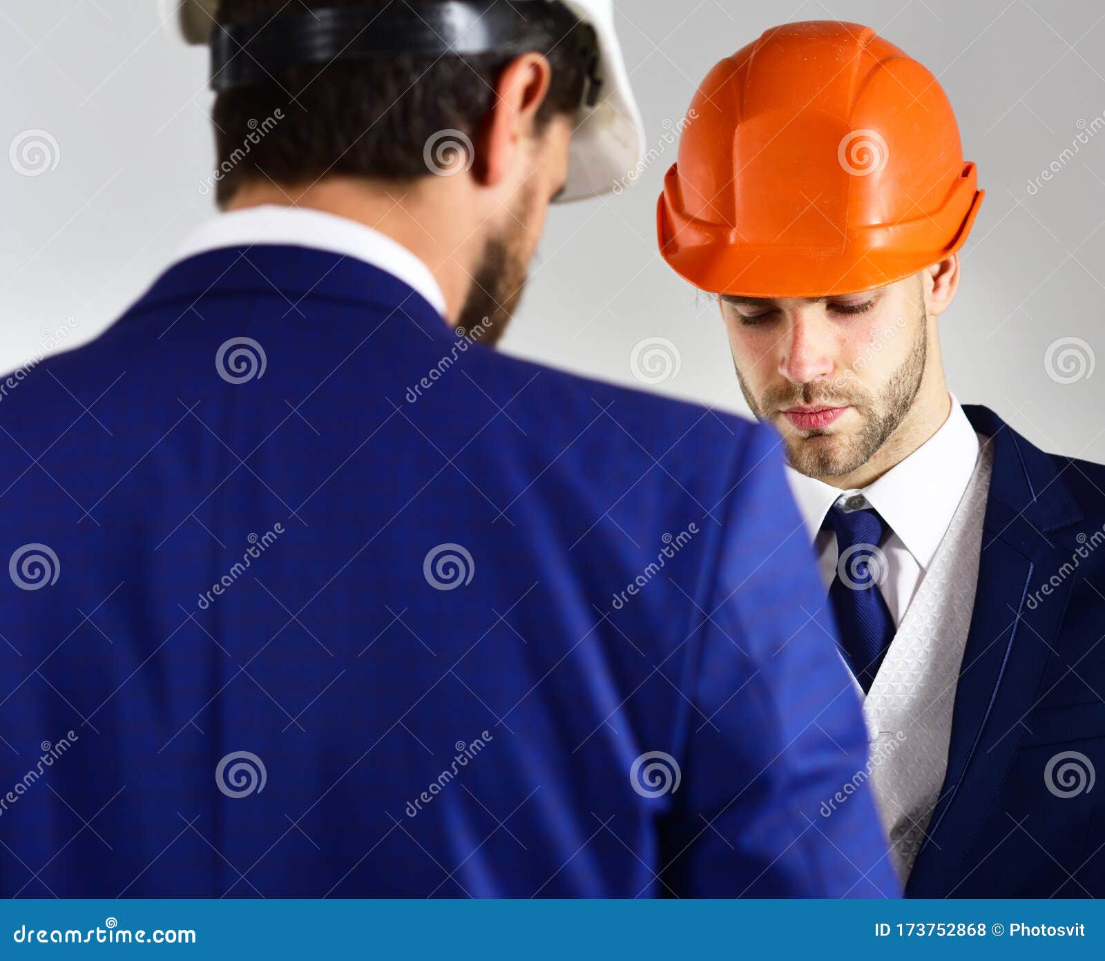 Construction, Business People, Architecture Concept. Businessman and ...