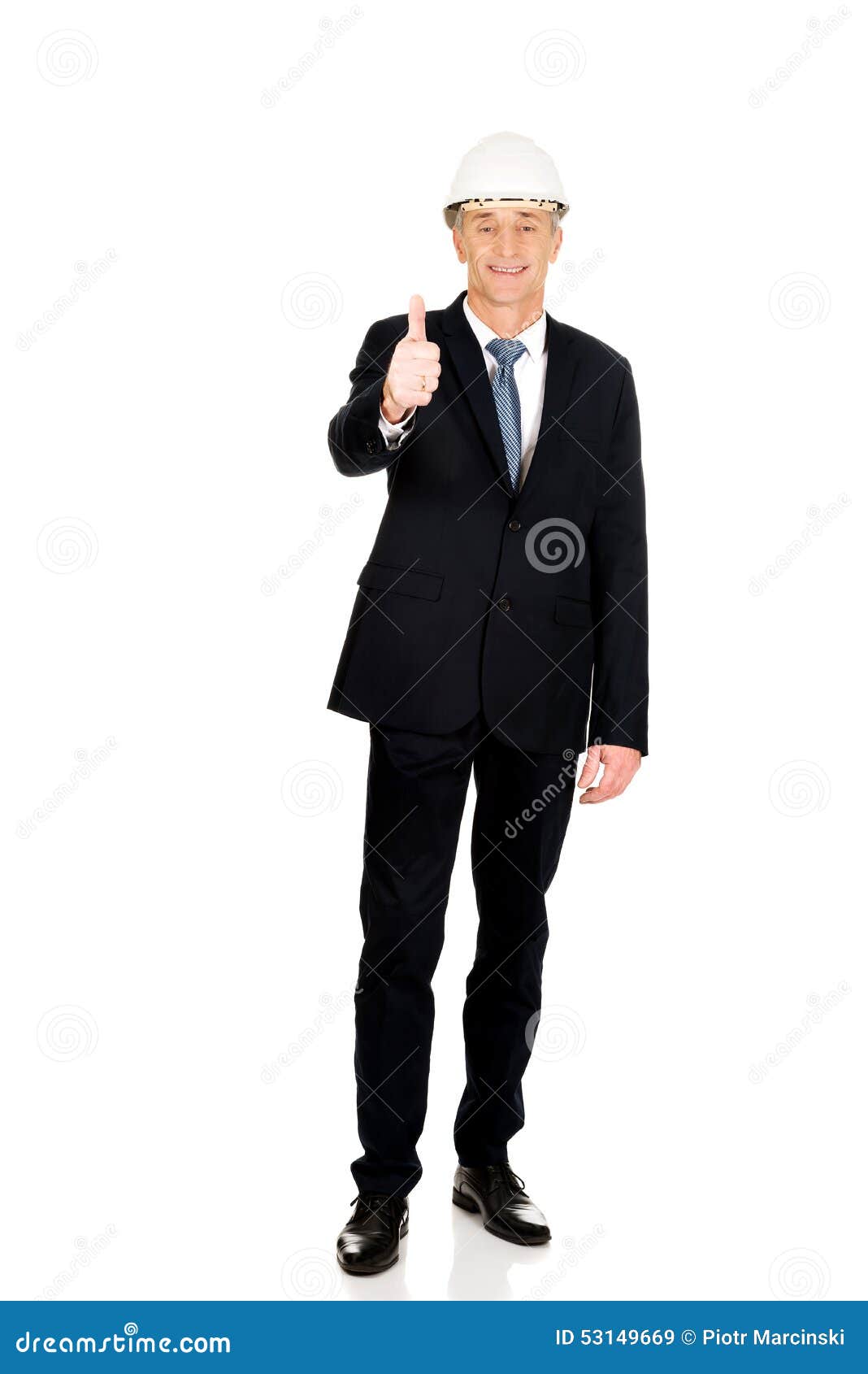 Construction Businessman Showing Ok Sign Stock Image - Image of smile ...