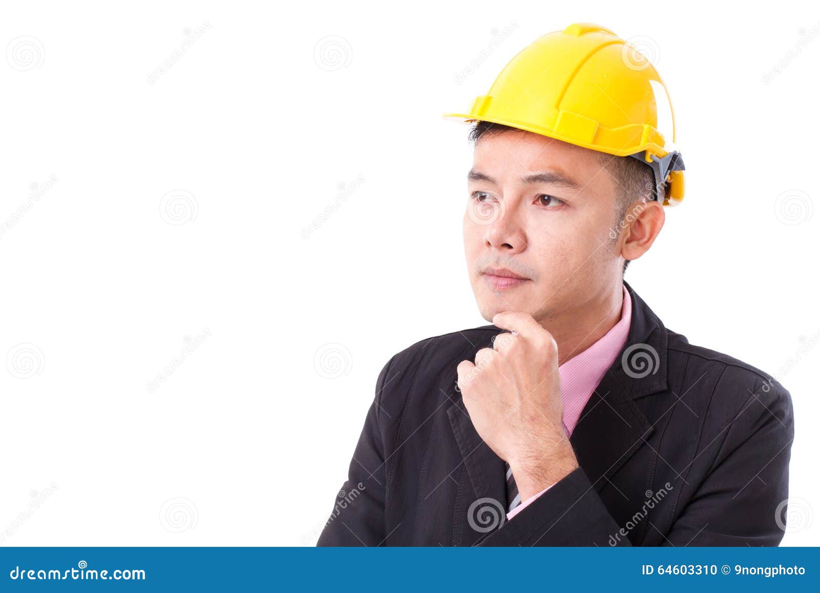 Construction Businessman Thinking Stock Photo - Image of construction ...