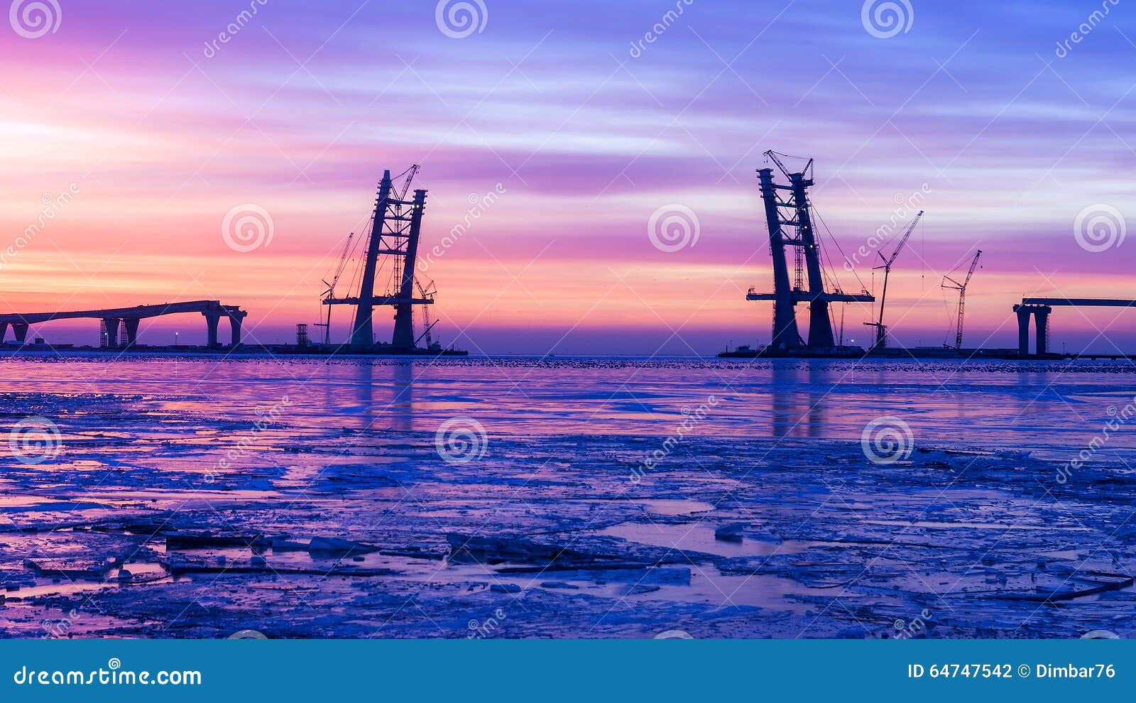 Construction of a Cable-stayed Bridge, a Part of Future Western Stock ...