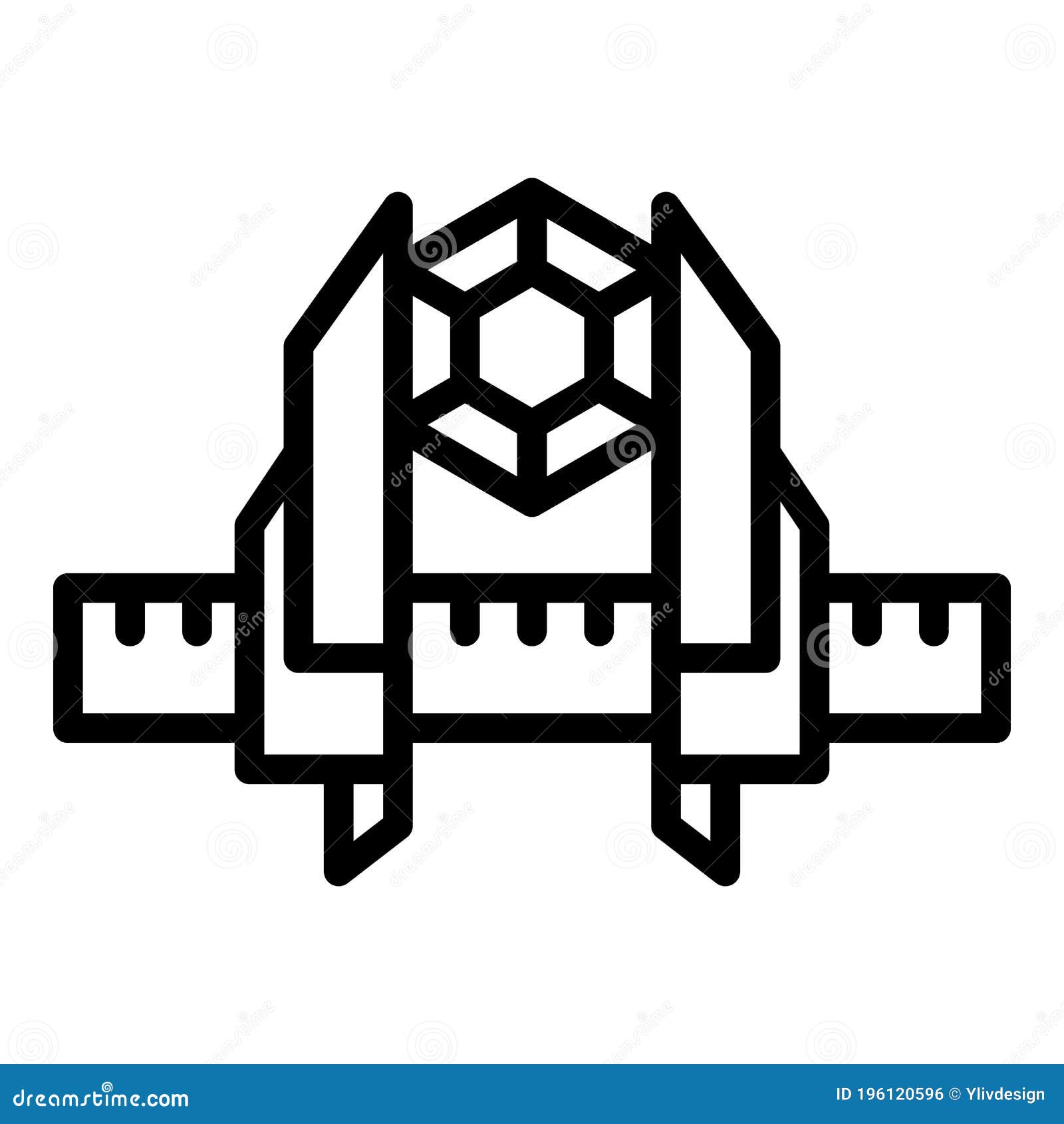 Caliper Outline Vector Icon. Thin Line Black Caliper Icon, Flat Vector ...