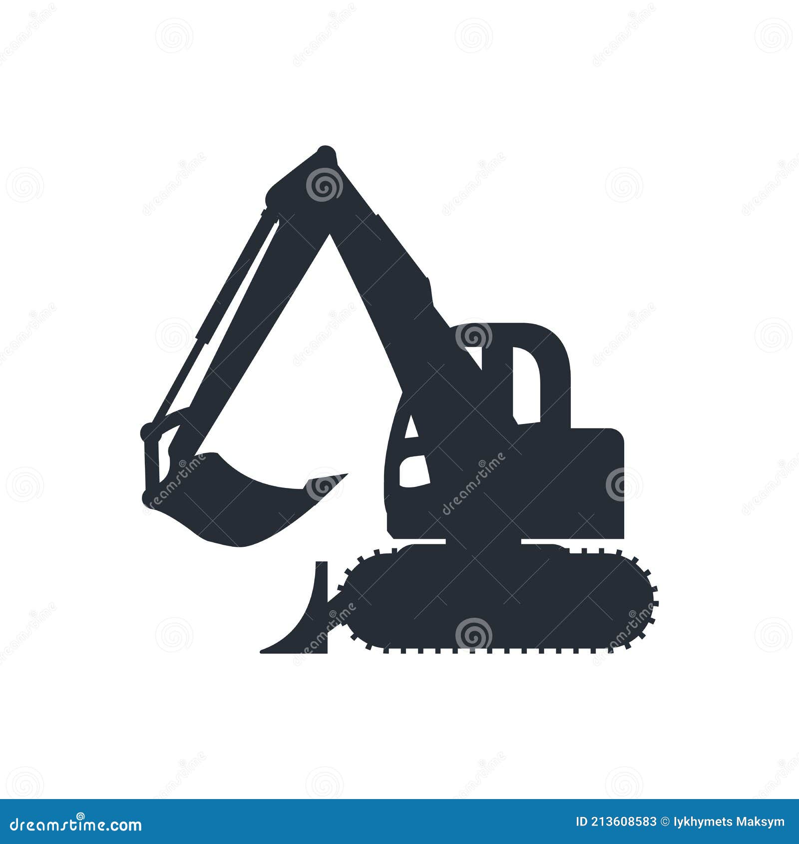 Construction Car Icon, Build Machine, Vector Isolated Illustration ...
