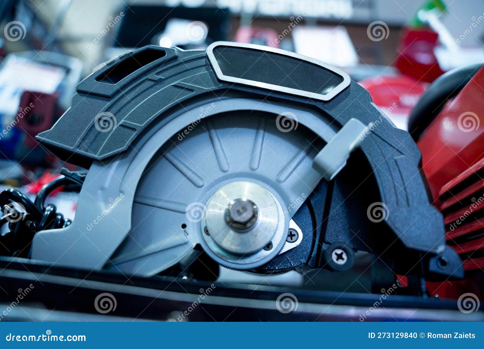 Construction Carpentry Electric Circular Saw at the Showroom of a Large ...