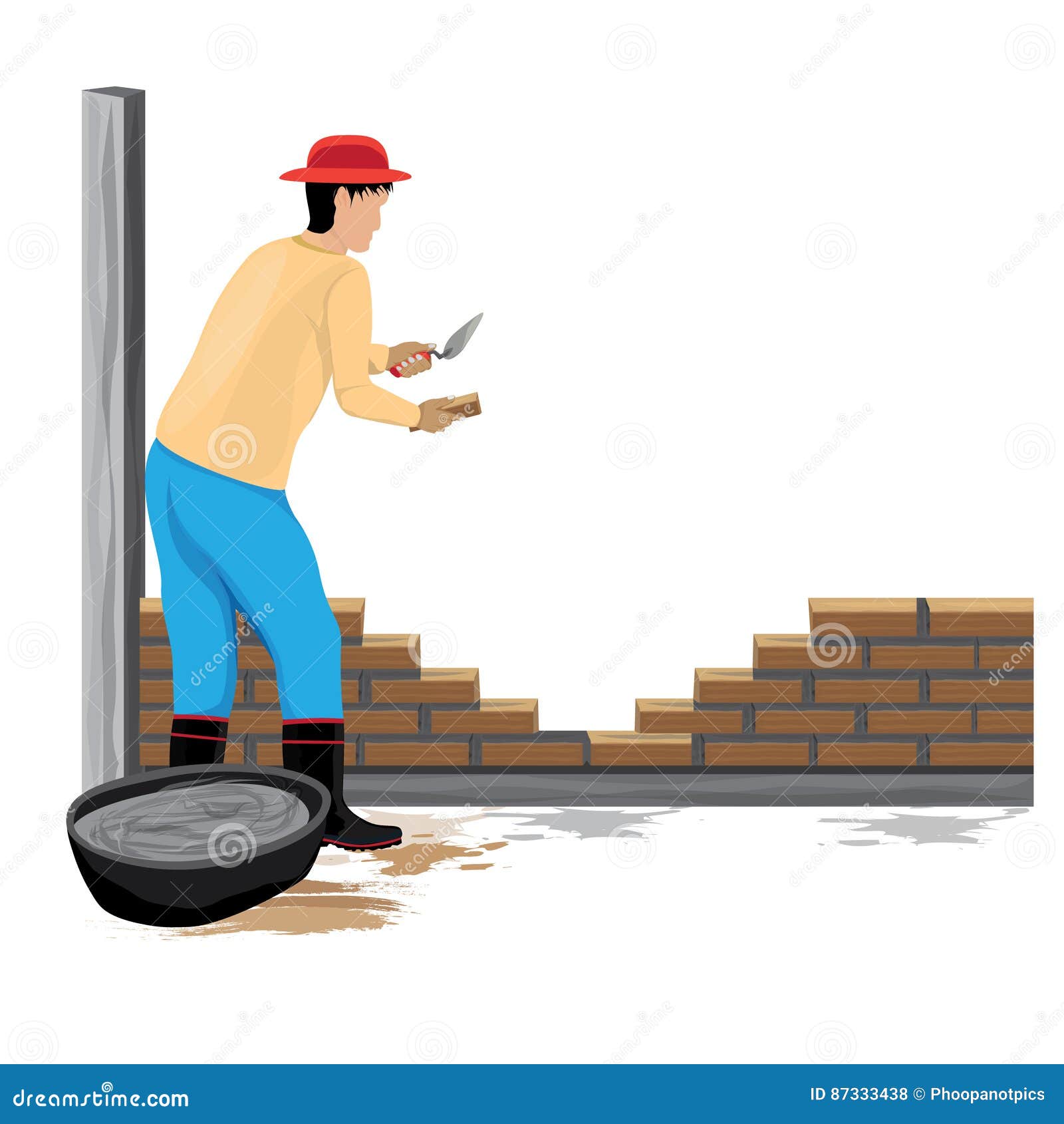 Construction cartoon shape stock vector. Illustration of design - 87333438