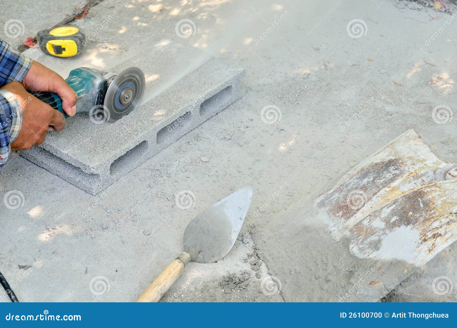 Construction with Cement Concrete Work Stock Photo - Image of industry ...