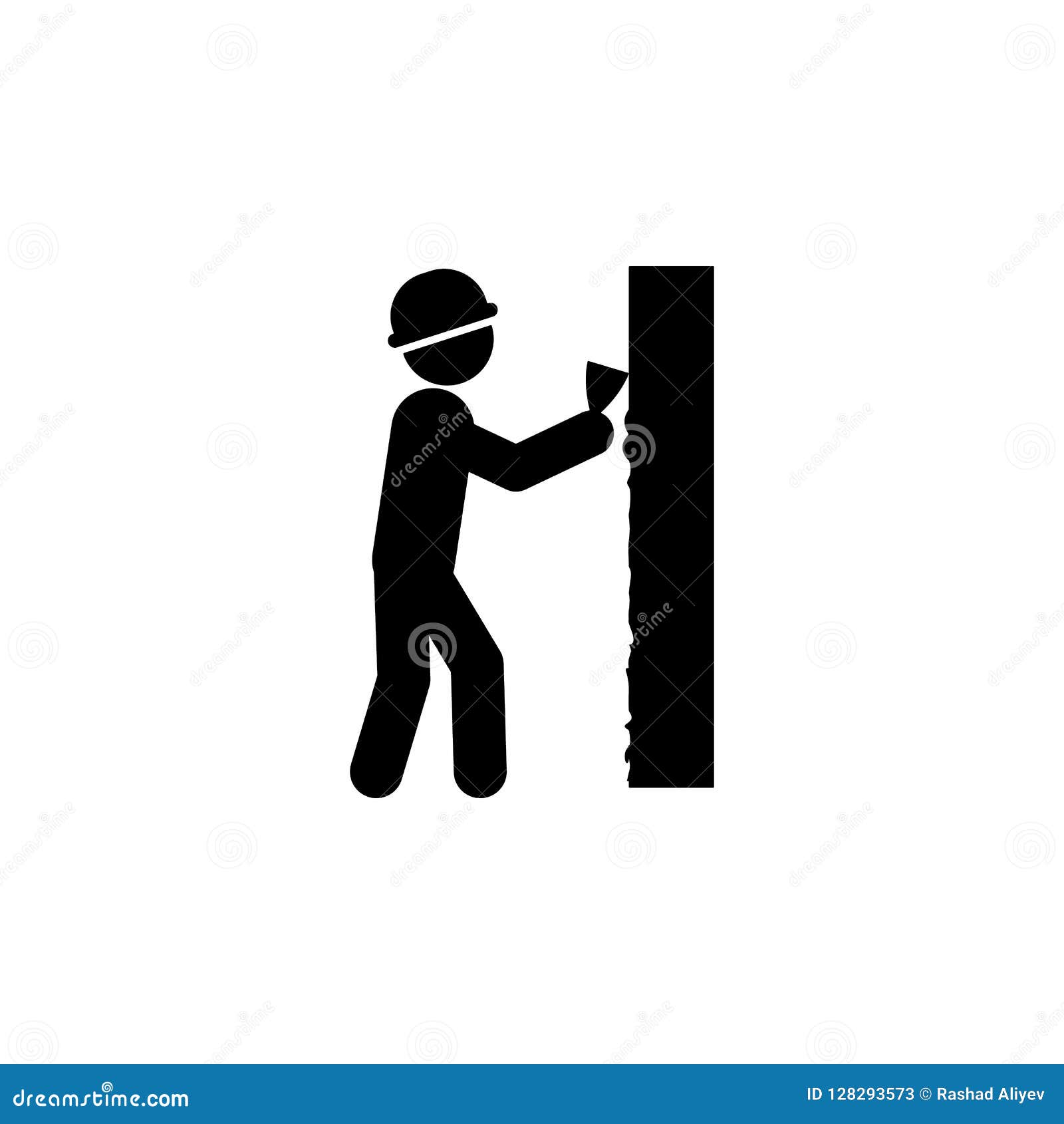 Construction, Cement Worker Icon. Element of Construction Worker for ...