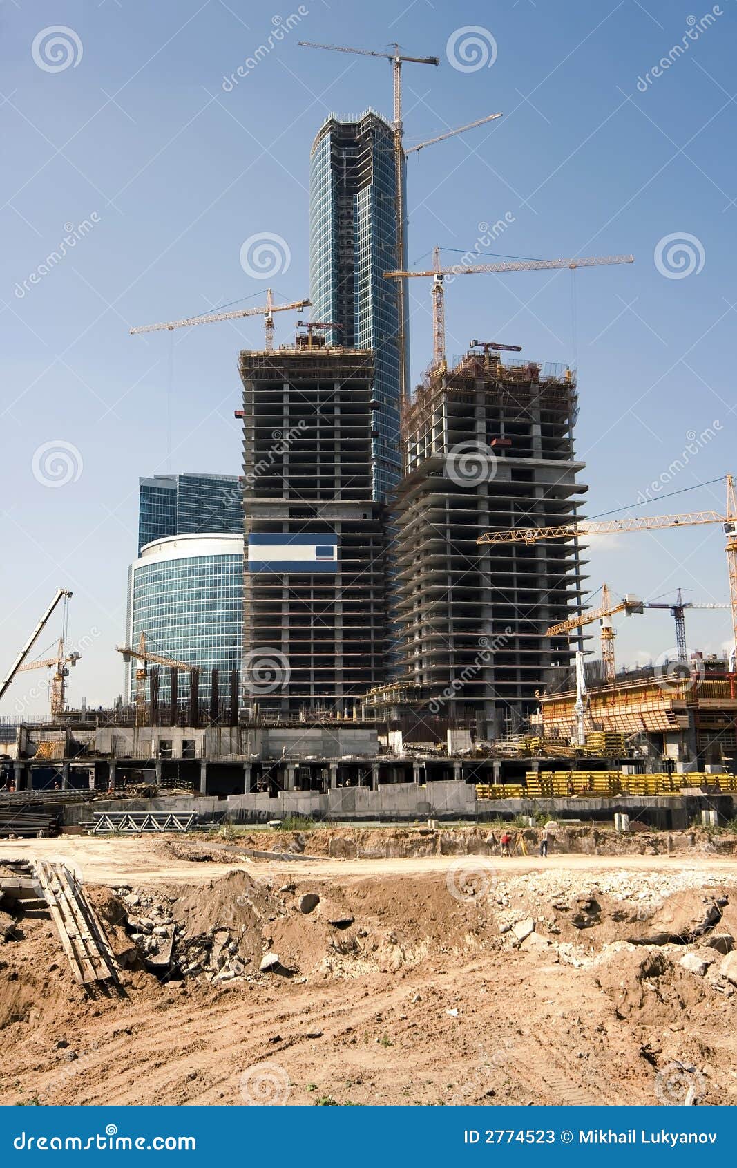 Construction of a centre stock image. Image of capital - 2774523