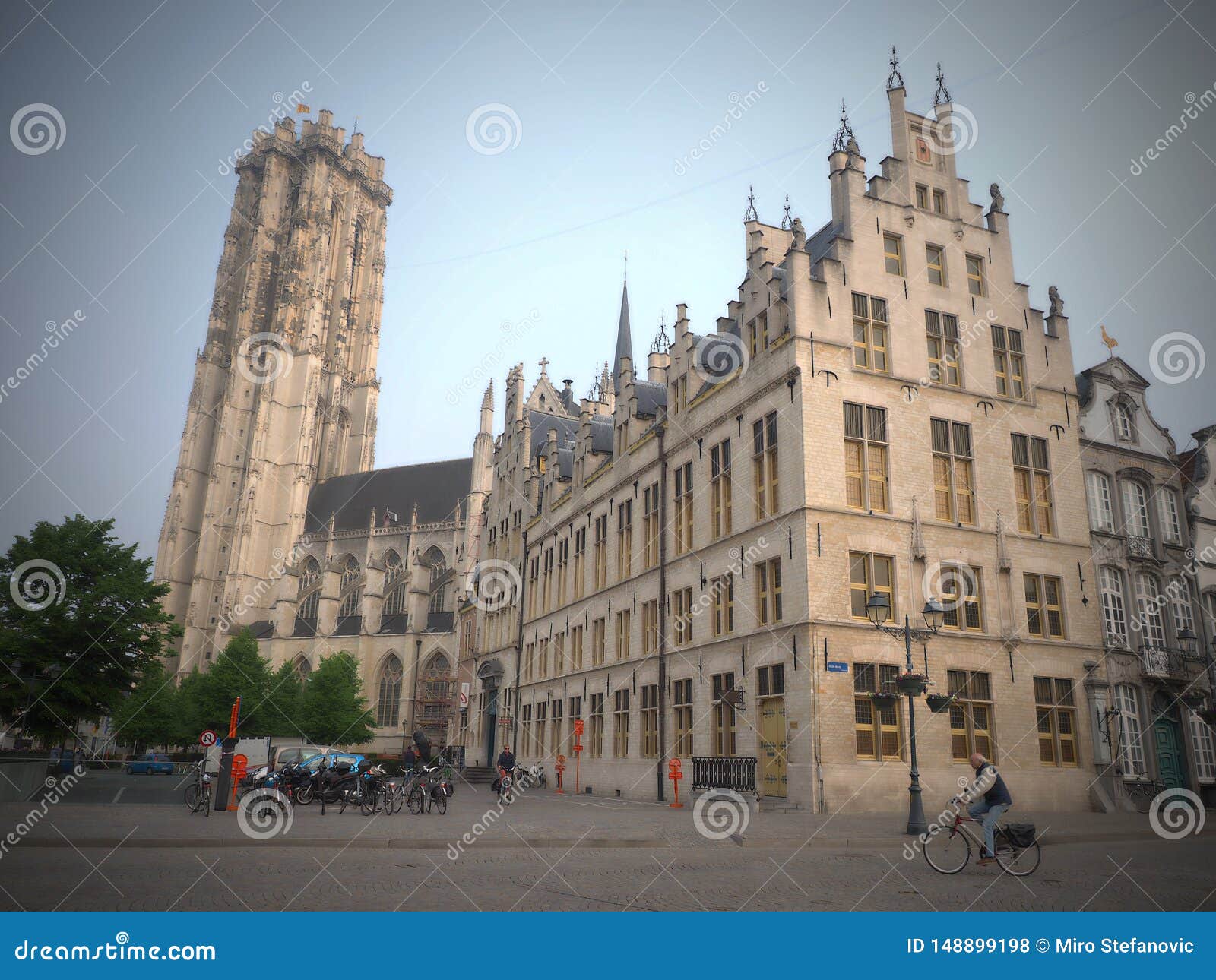 St. Rumbold`s Cathedral - Mechelen- Belgium Editorial Stock Photo ...